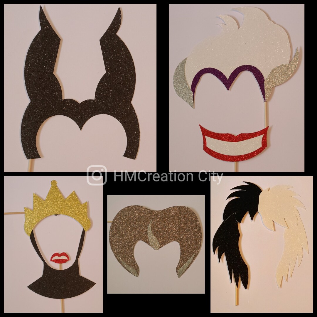 Villain Inspired Photo Props, Villain Party Decor - Etsy