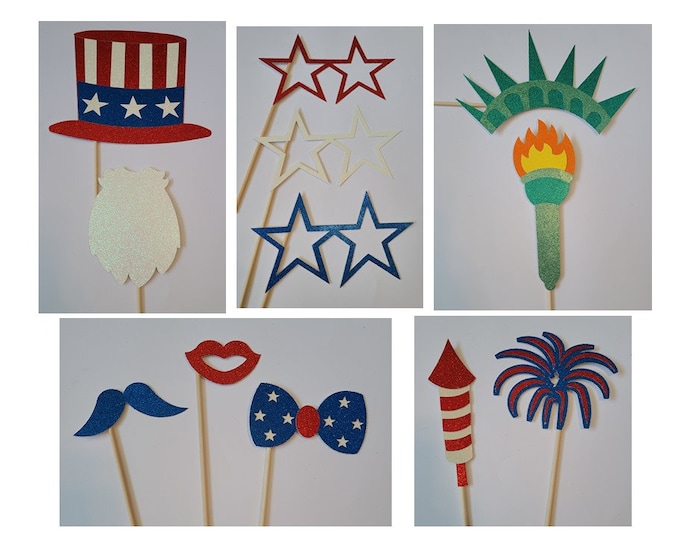 Independence Day Photo Props, 4th of July Photo Props, Fourth of July ...