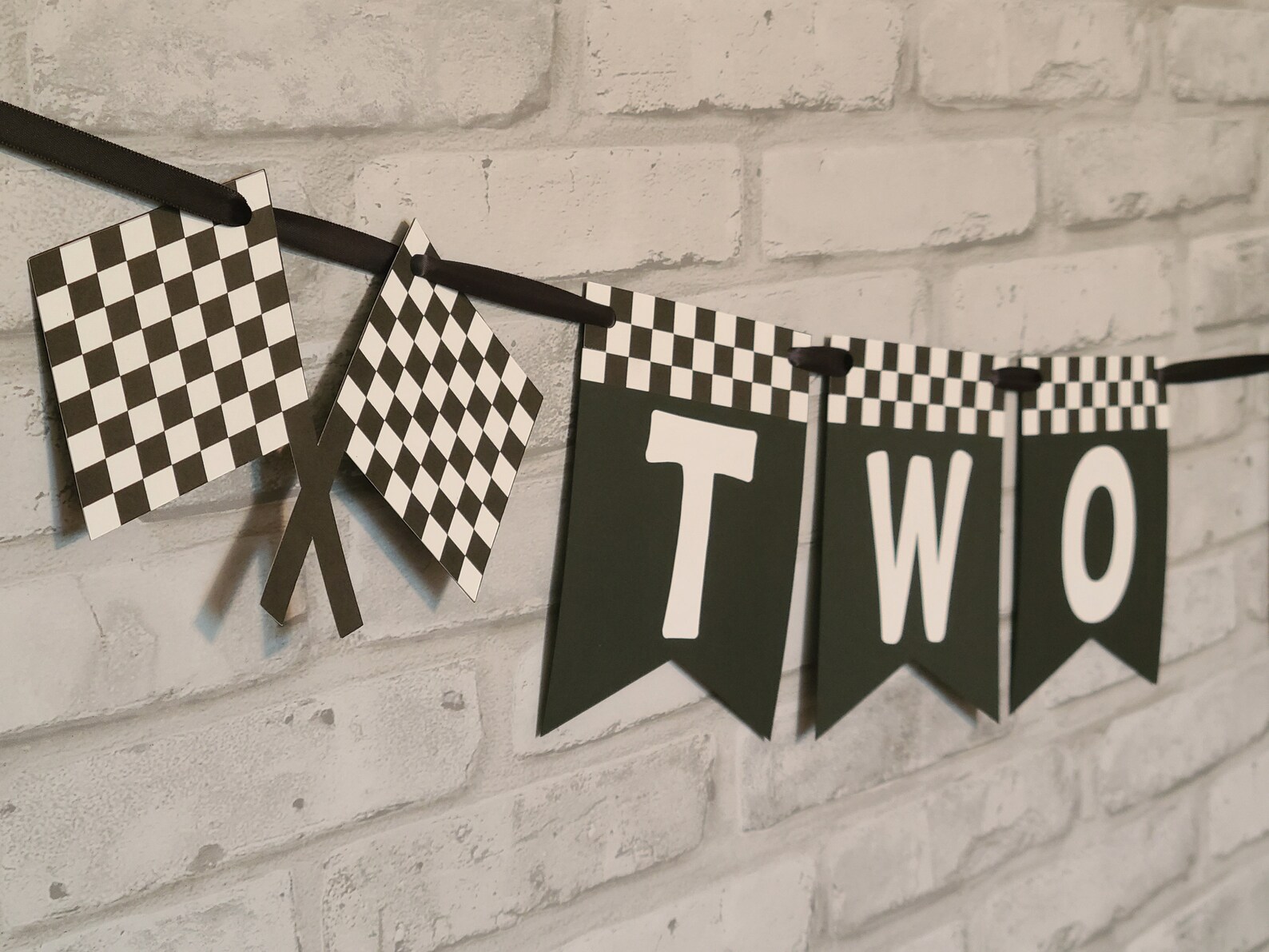 Race Car Two Fast Banner Two Fast Race Car Party 2 Fast - Etsy
