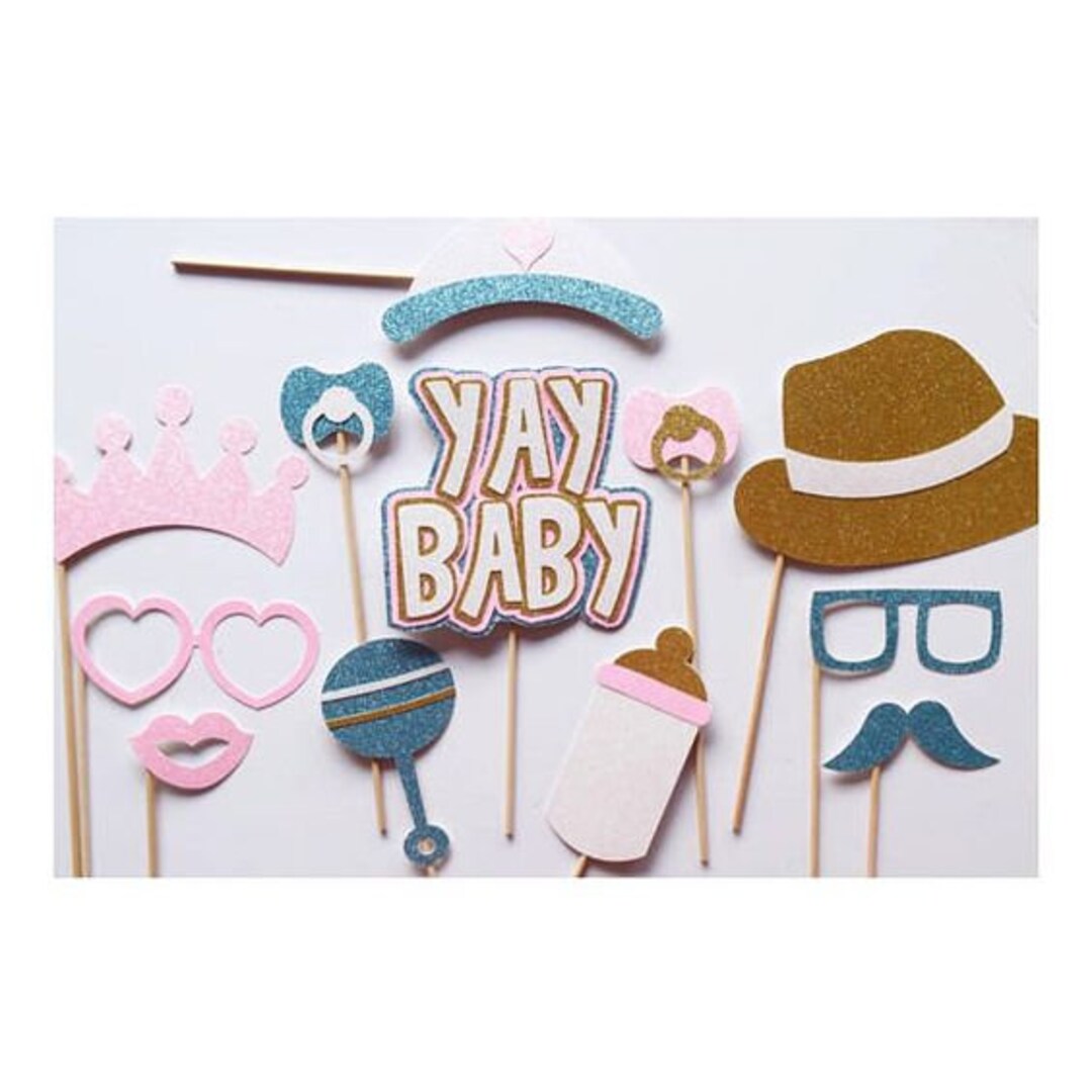 Gender Reveal Photo Props, Gender Reveal Party, Baby Shower Props, Baby ...