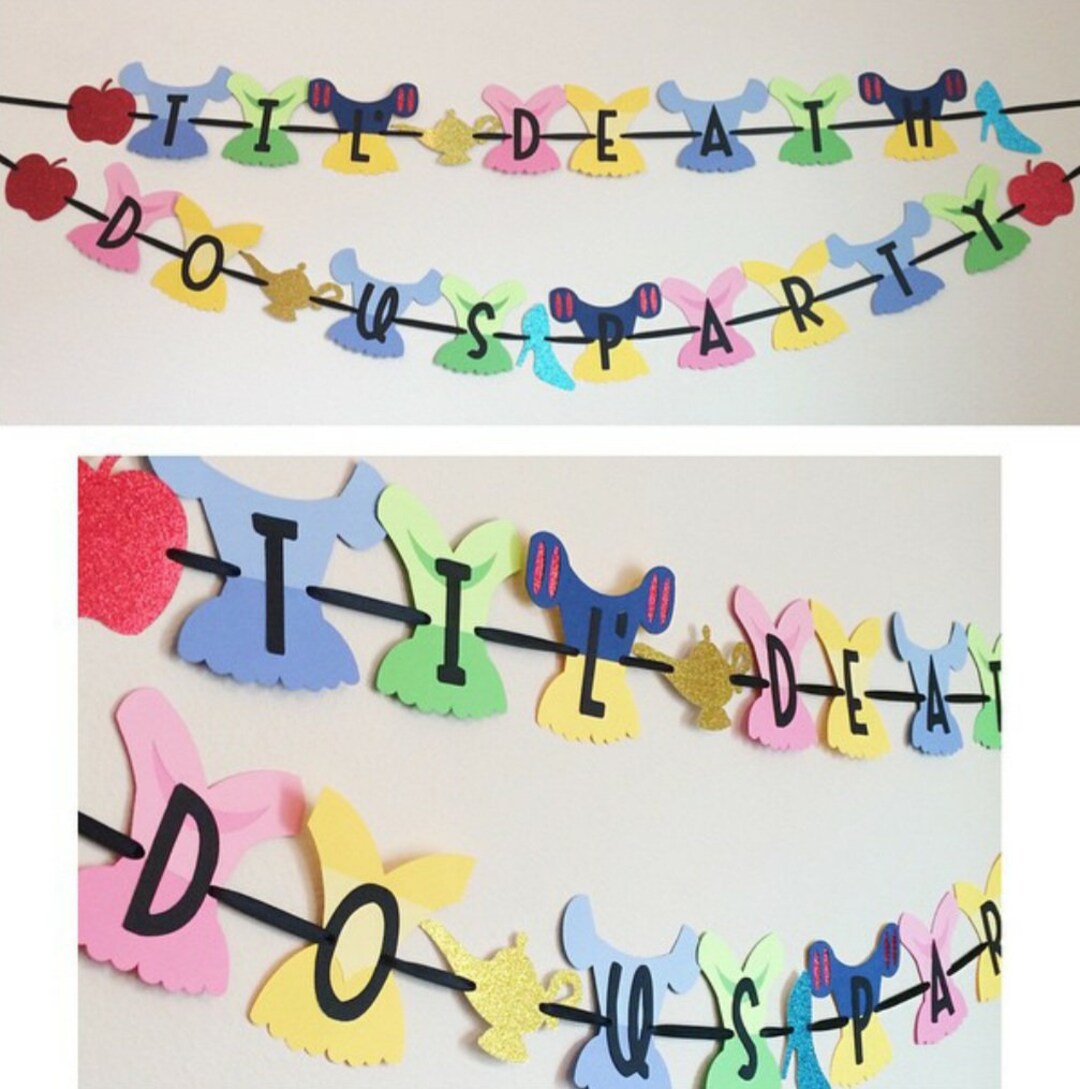 Bachelorette Princess Banner, Princess Inspired Decor - Etsy