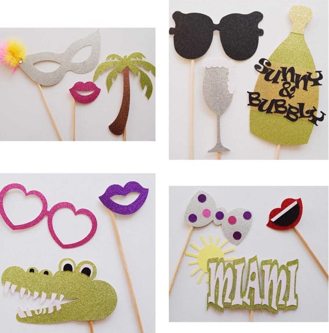 Miami Bachelorette Photo Props, Summer Bachelorette Props, Bachelorette ...