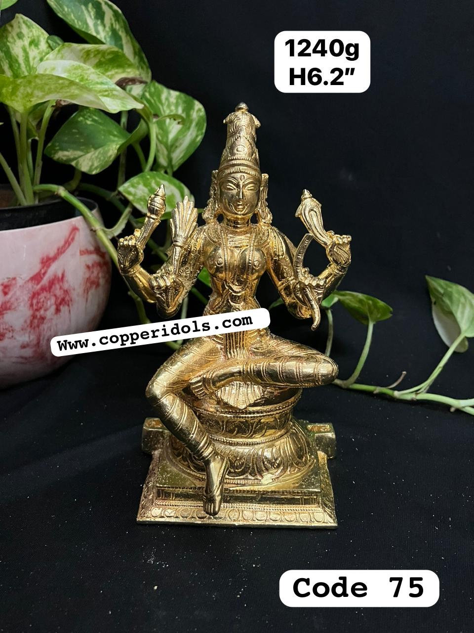 Prasiddh Copper Idols Present Panchaloha Idol of Rajarajeshwari Devi ...
