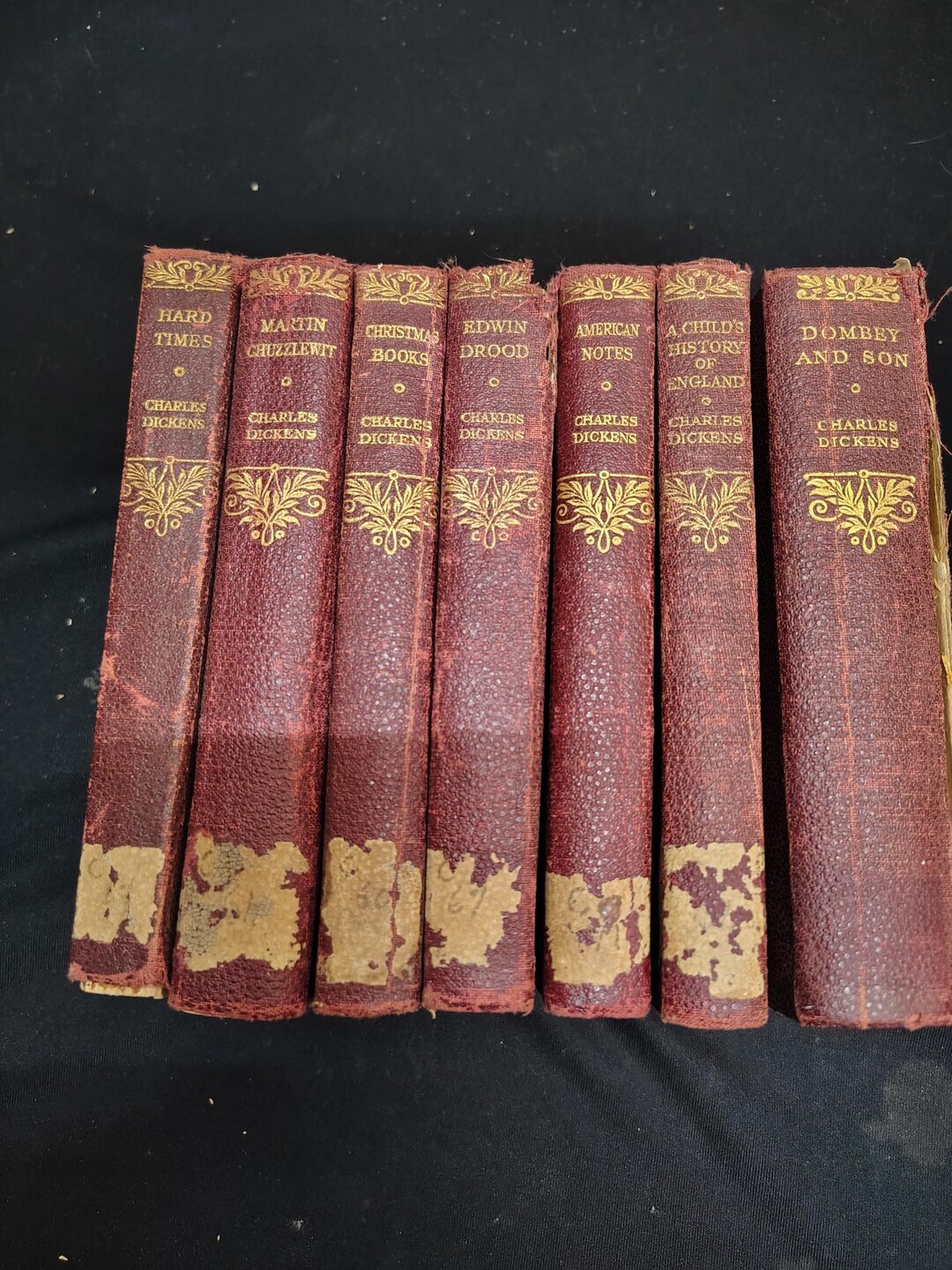 Vintage Old Set of Charles Dickens Books Set of 7 - Etsy