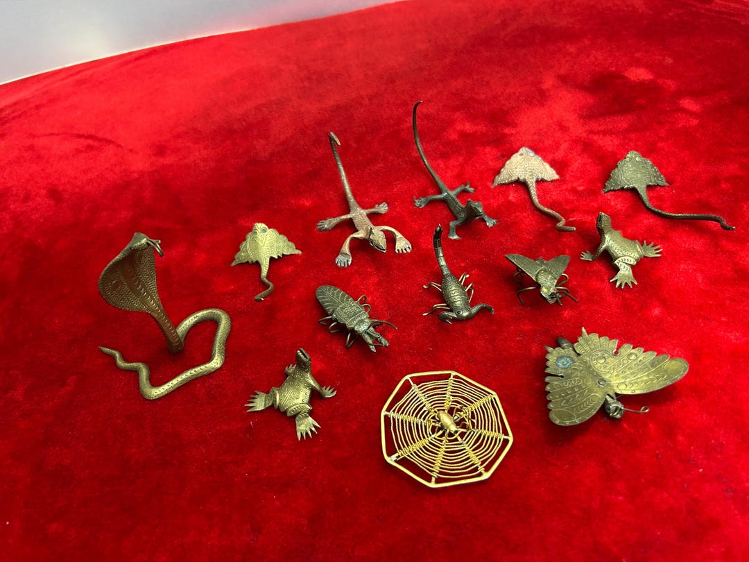 Vintage Brass Made Insects for Showcasing Collectible - Etsy