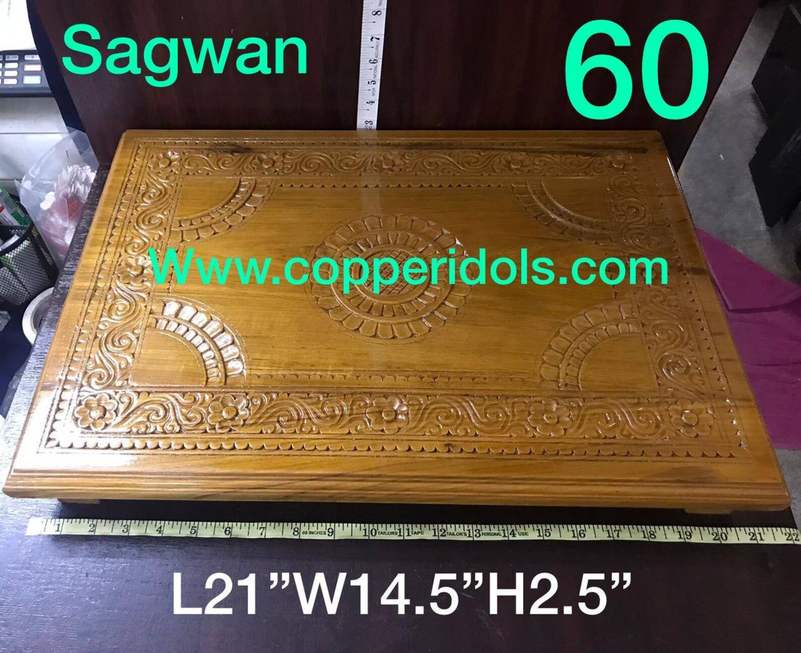Prasiddh Copper Idols Presents Hand Carved Teak Wood Plank for - Etsy