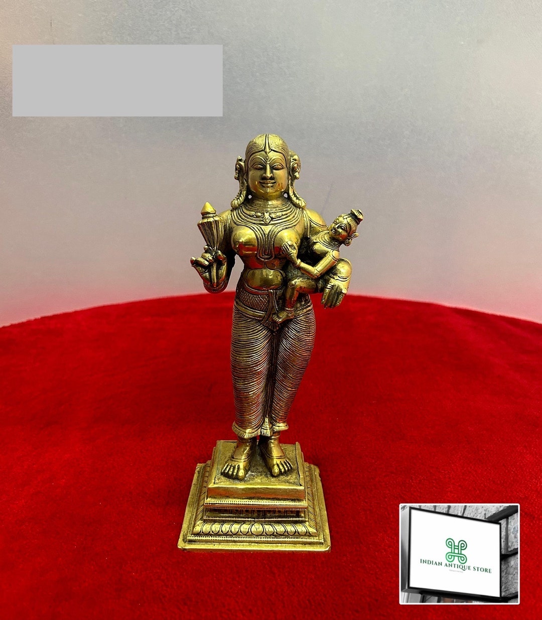 Vintage Bronze Cast Yashodha Krishna Idol From Deccan - Etsy