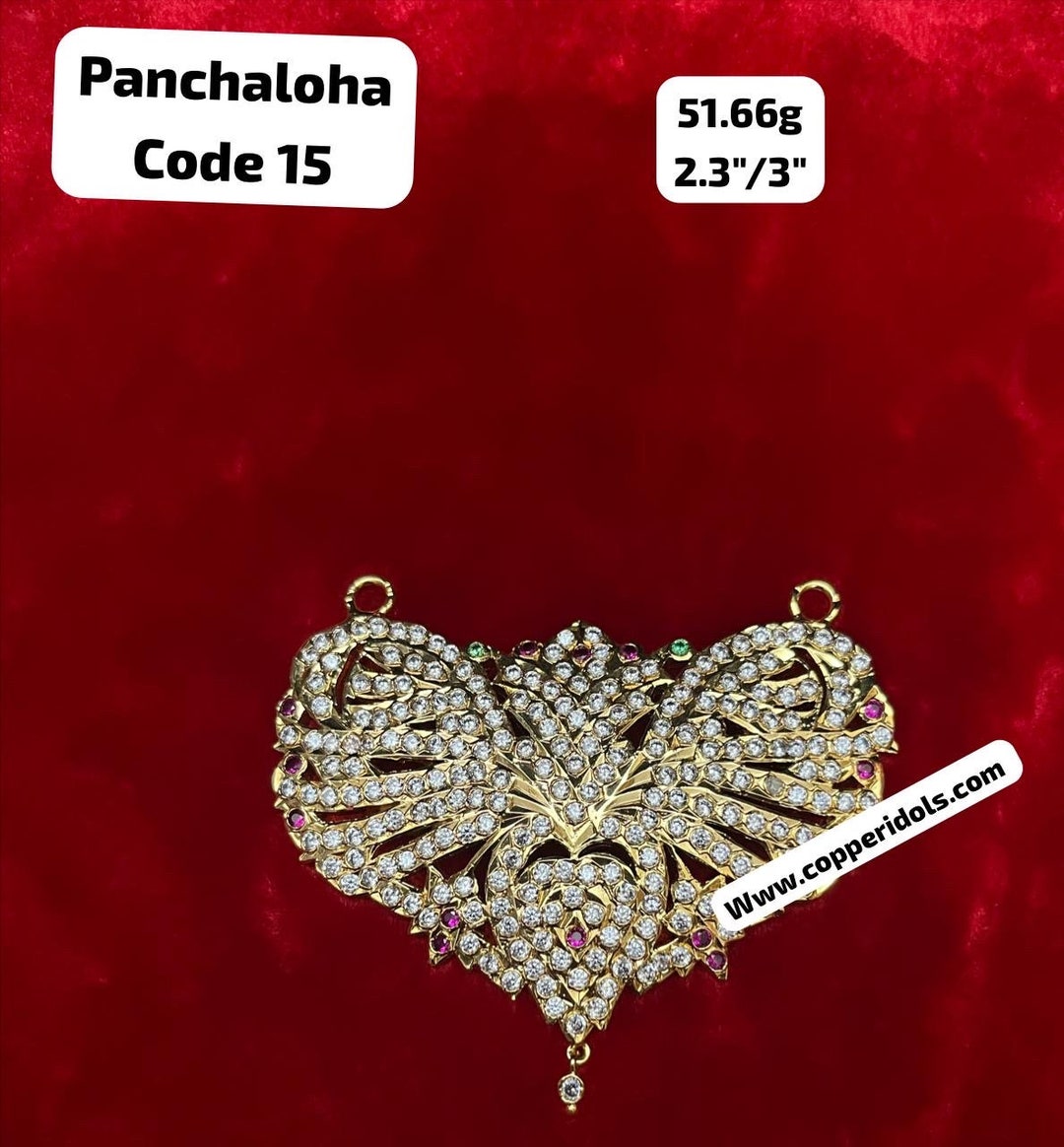 Panchaloha Made Gold Plated Ratna Padakam / Pendent / Dollar - Etsy