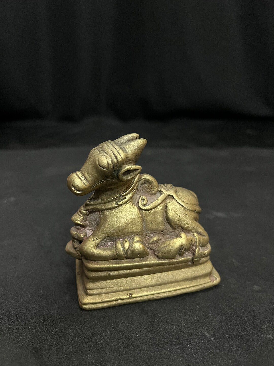 Vintage Bronze Cast Nandi Figurine - Etsy
