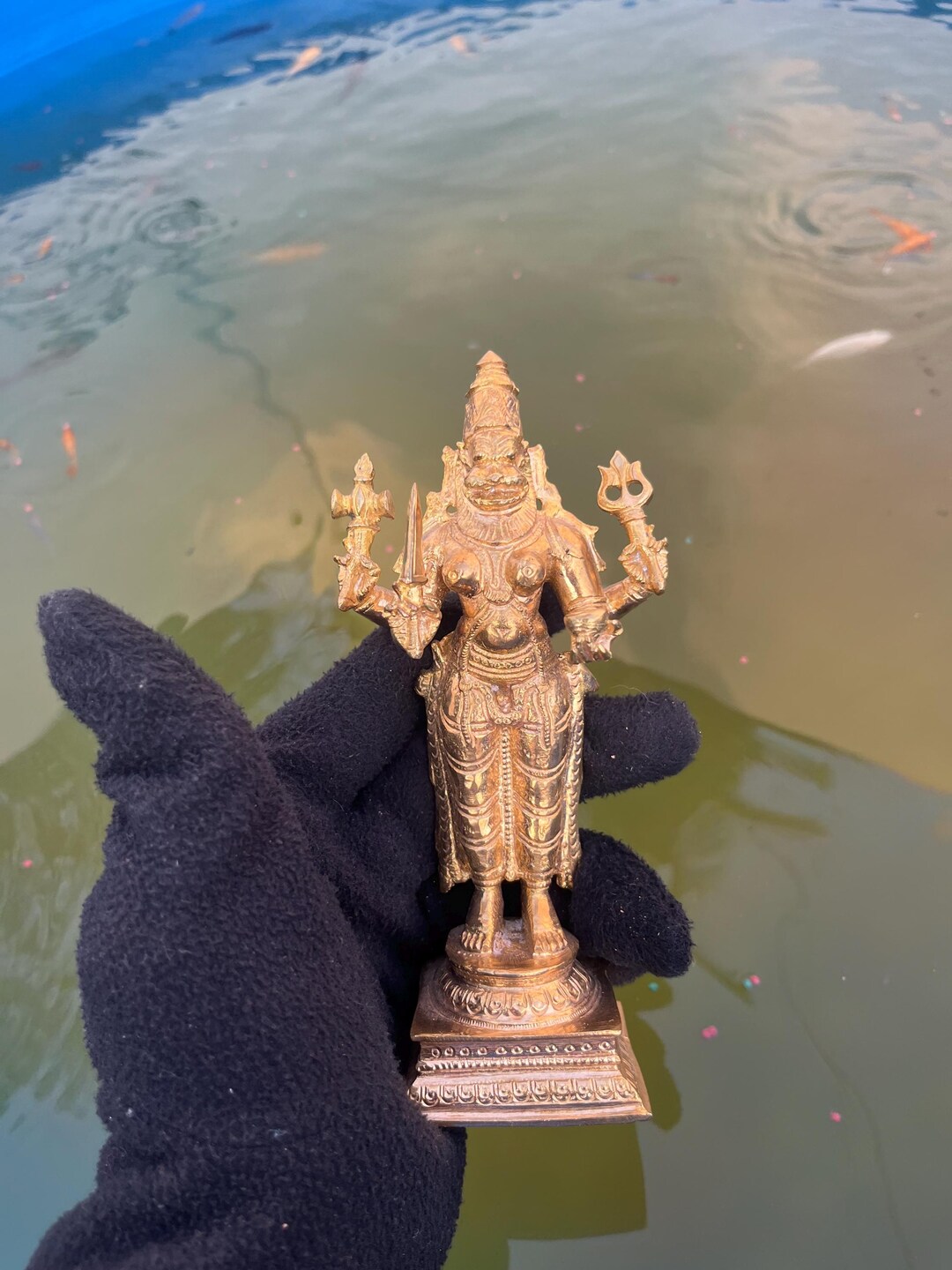 Prasiddh Copper Idols Presents Panchaloha Idol of Standing Pratyangira ...