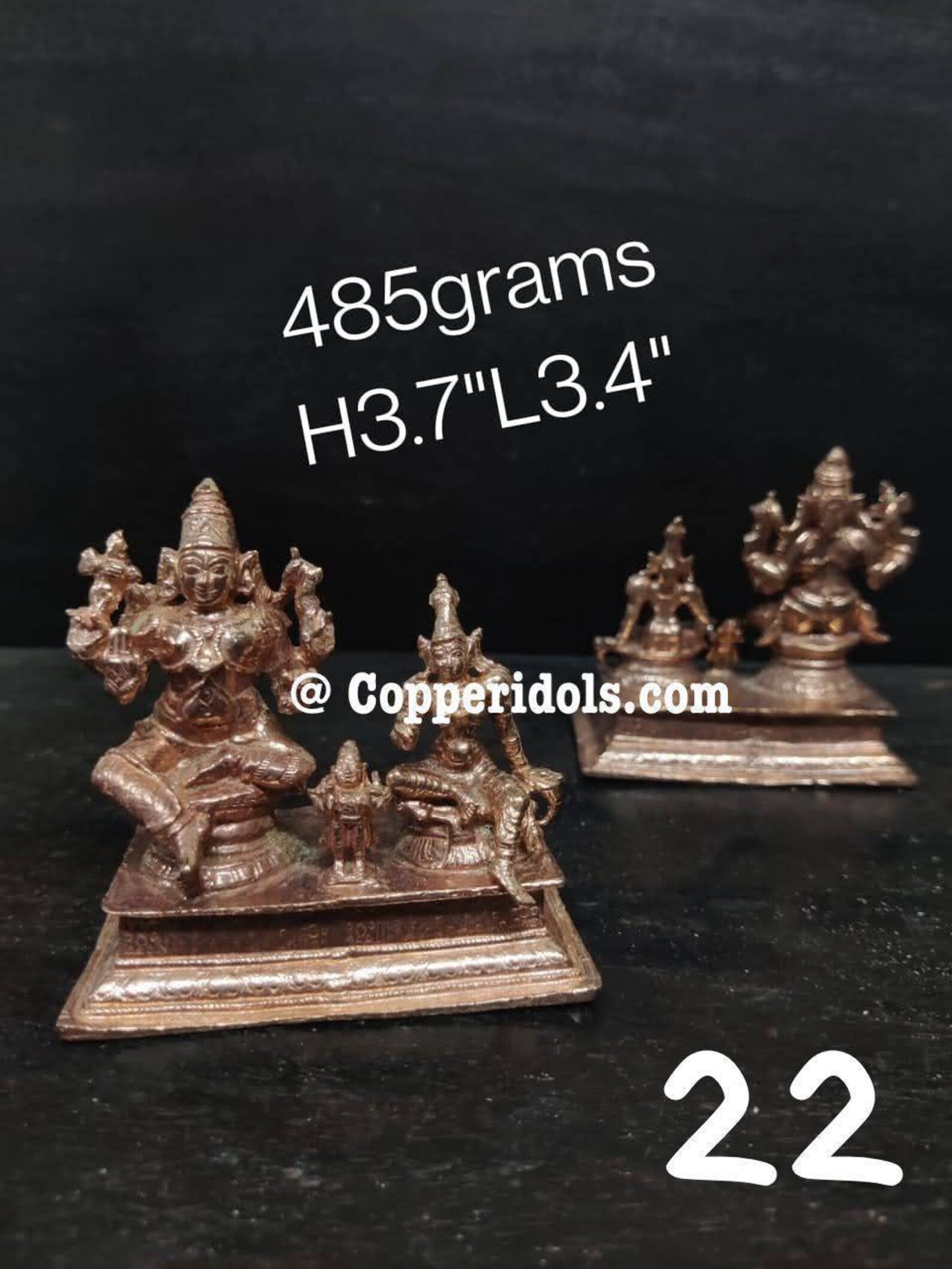 Prasiddh Copper Idols Presents Copper Idol of Somaskanda Murthy - Etsy