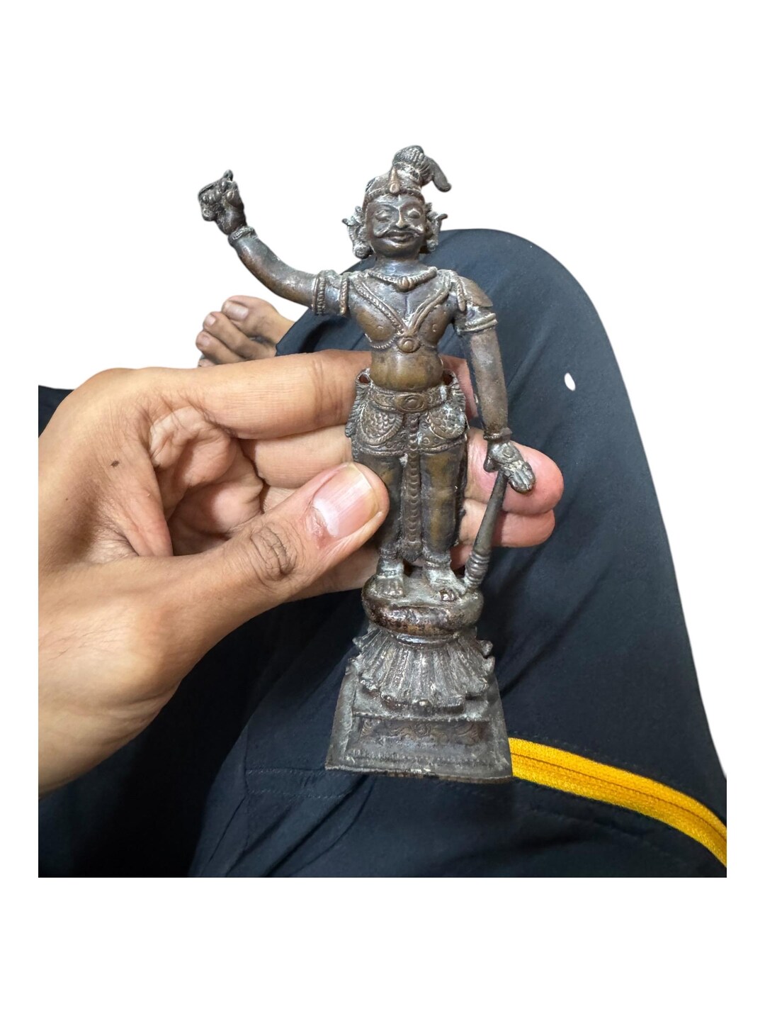 Vintage Bronze Cast Karuppa Swamy Idol - Etsy