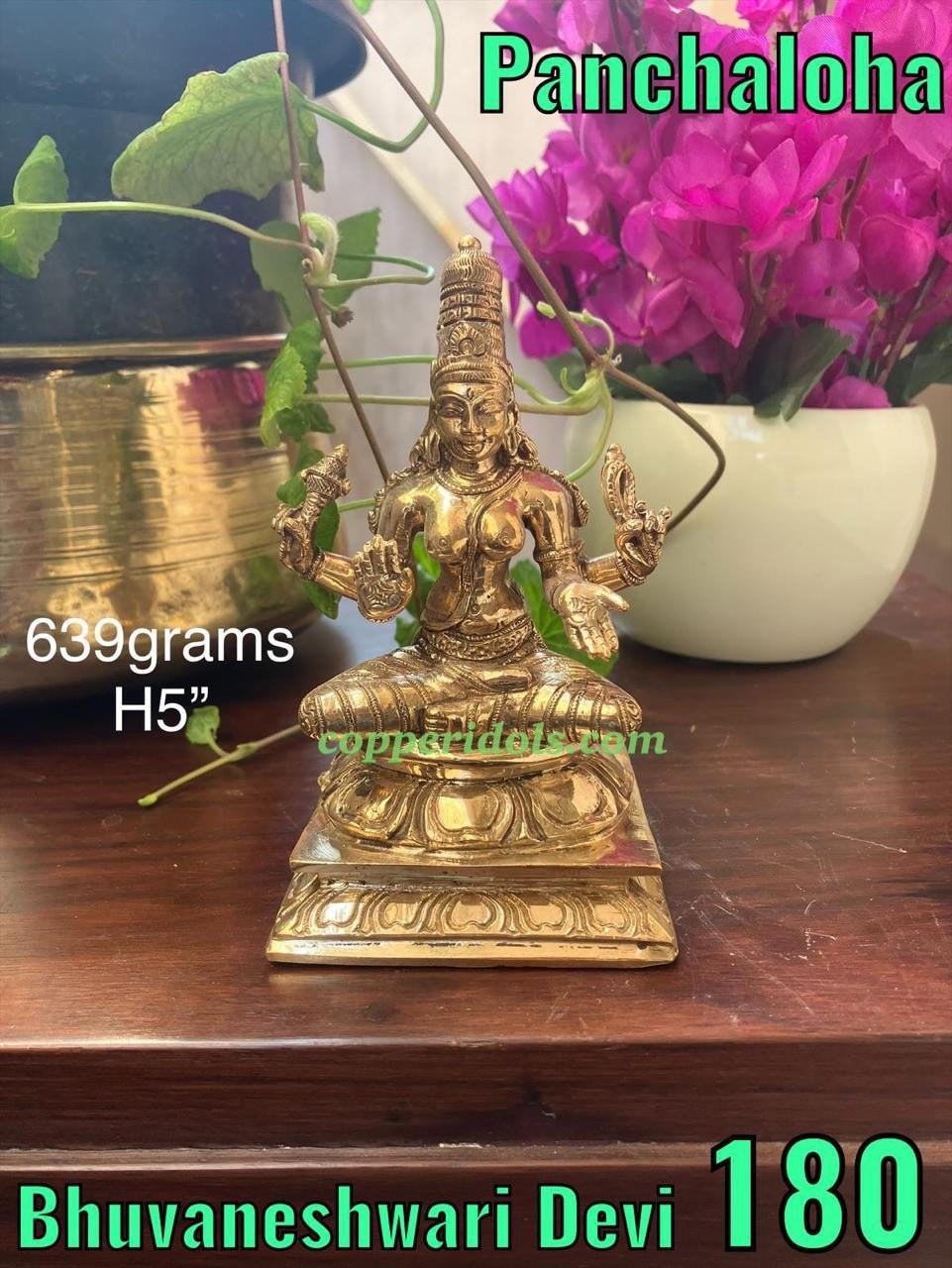 Prasiddh Copper Idols Present Panchaloha Idol of Bhuvaneshwari Devi - Etsy