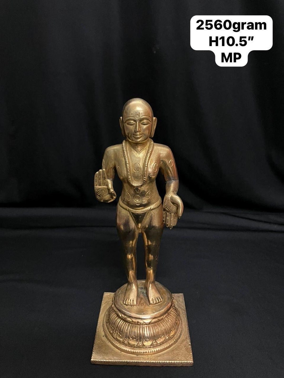 Vintage Bronze Cast Prahalada Raja Figurine - Etsy