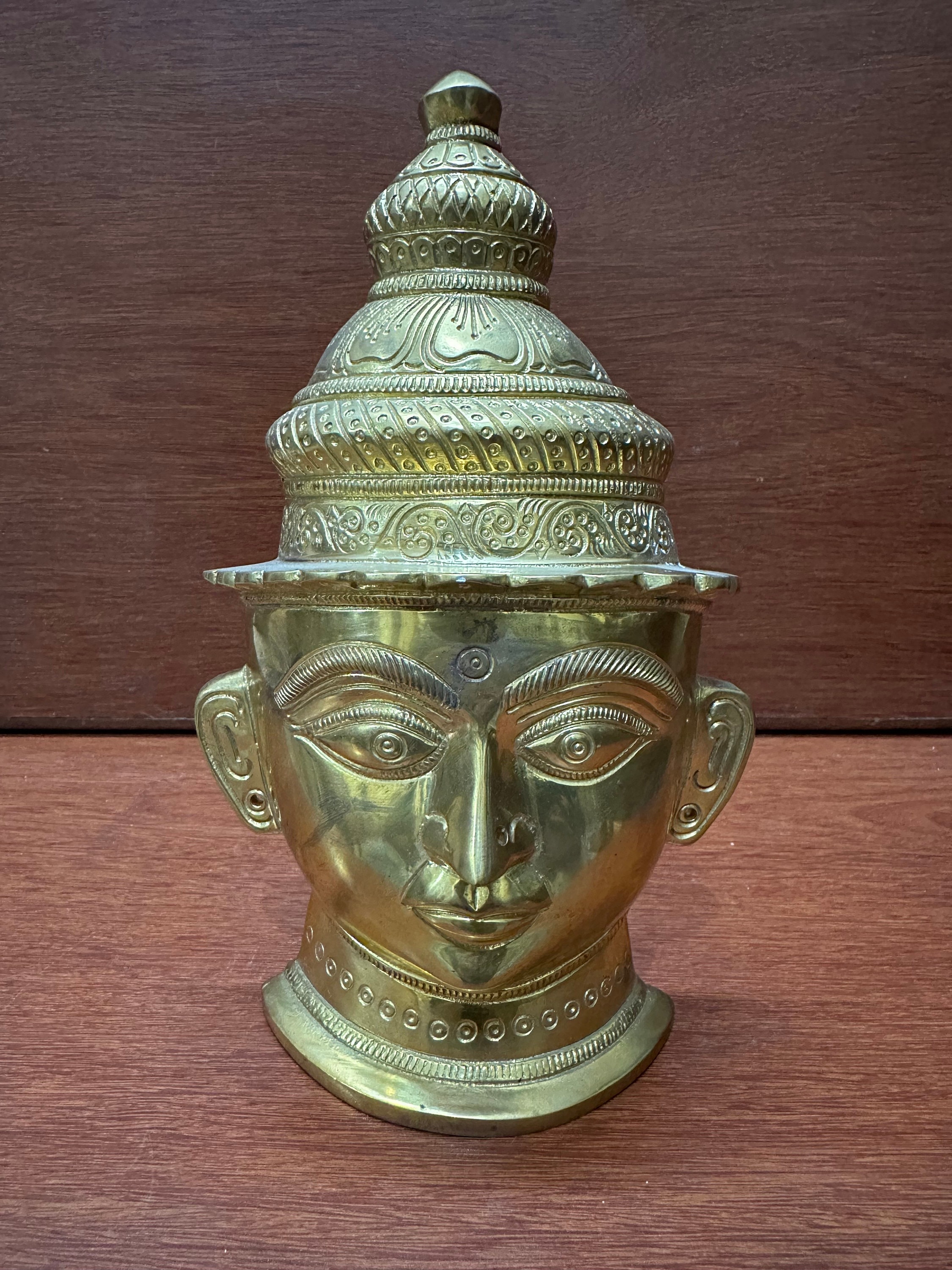 Vintage Bronze Cast Devi Mukha Mask - Etsy