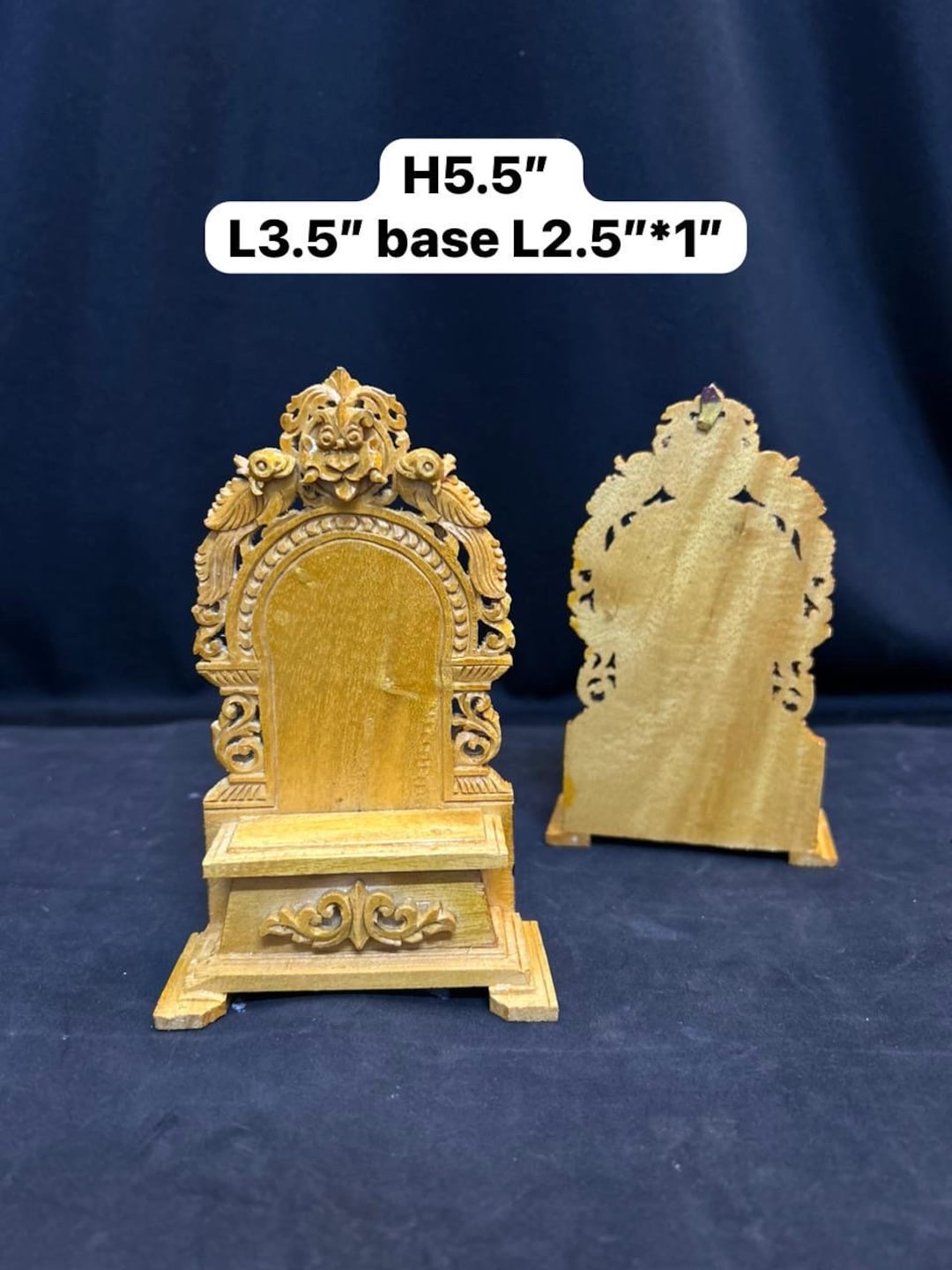 Jackwood Made Pooja Mantapa, Pooja Altar With Makara - Etsy