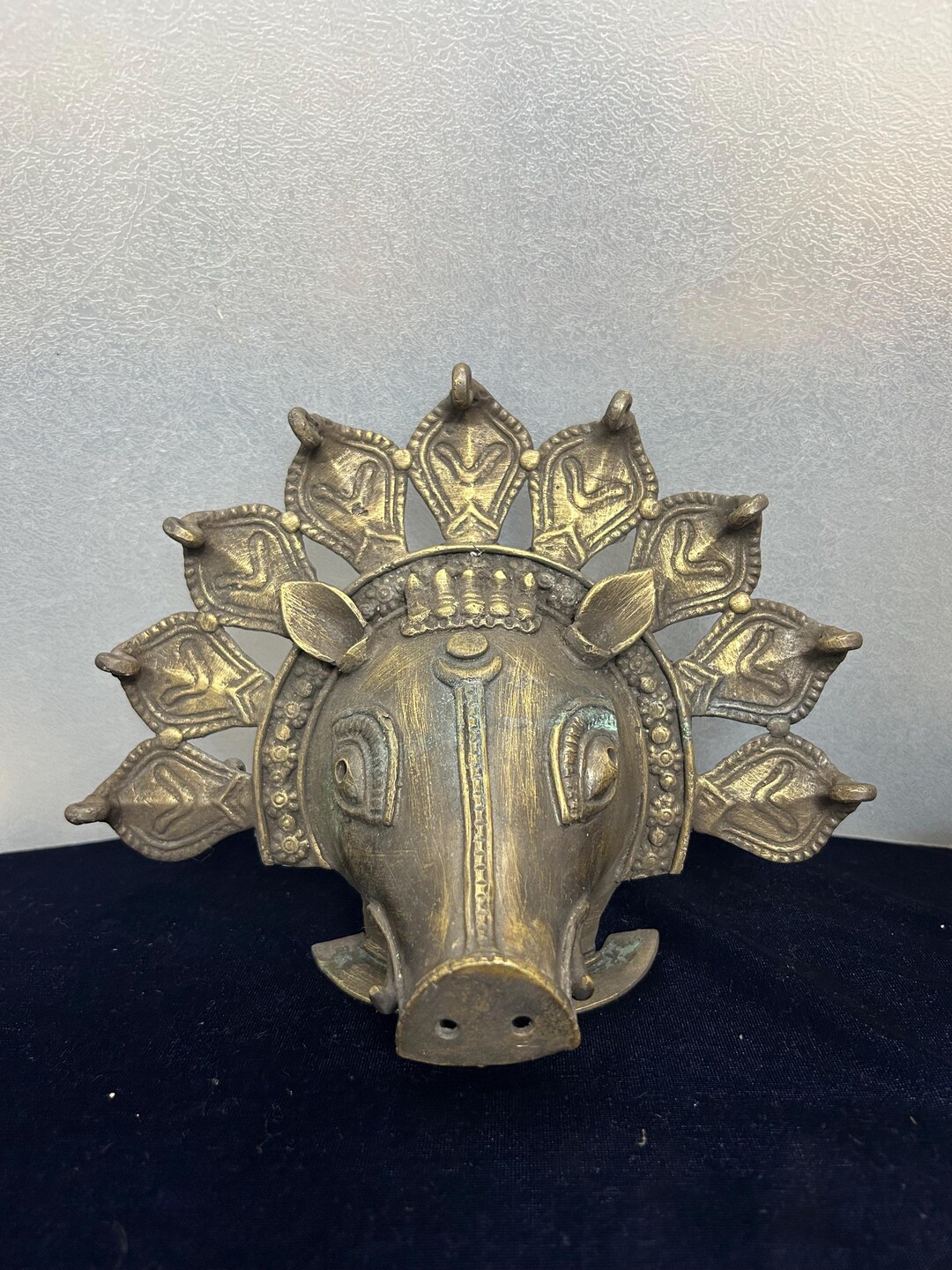 Vintage Bronze Cast Boar Mask Kantara Bhoota Mask - Etsy
