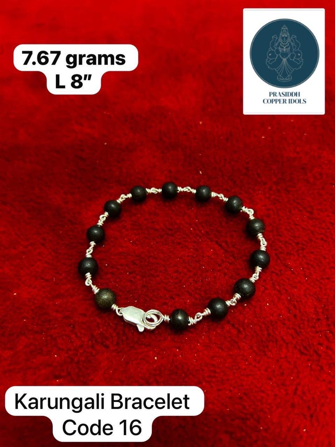 Silver Made Karungali Bracelet - Etsy