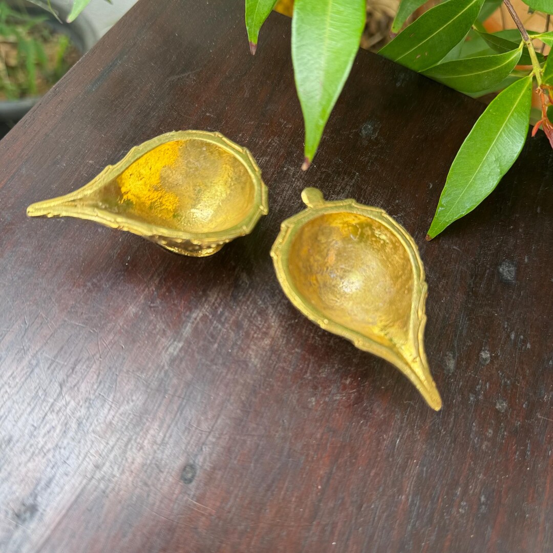 Prasiddh Copper Idols Presents Panchaloha Idol of Pair of Lamps - Etsy