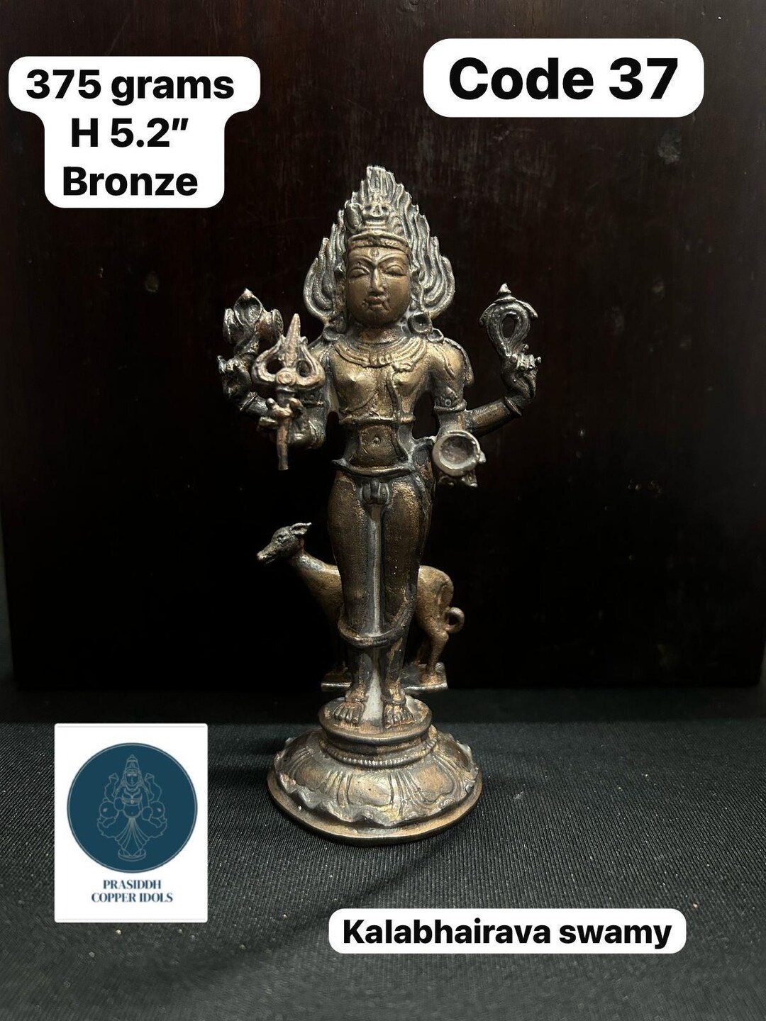 Museum Grade Replicas by Prasiddh Idols- Kala Bhairava Moorthy Idol - Etsy