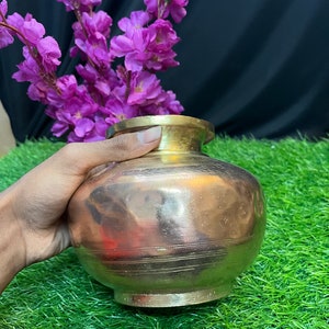 Vintage Bronze Cast Kalasa Pot - Etsy
