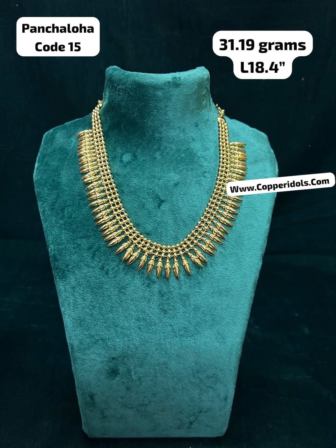 Panchaloha Made Gold Polished Jasmine Necklace - Etsy