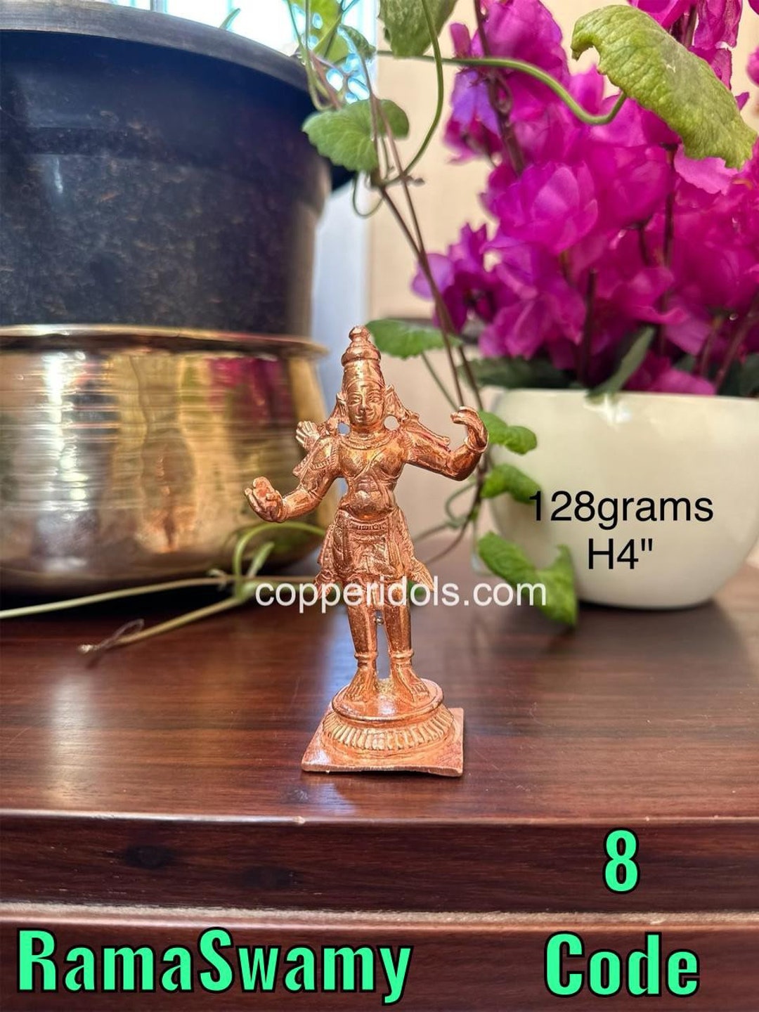 Prasiddh Copper Idols Present Copper Idol of Rama Swamy ,moola Rama ...
