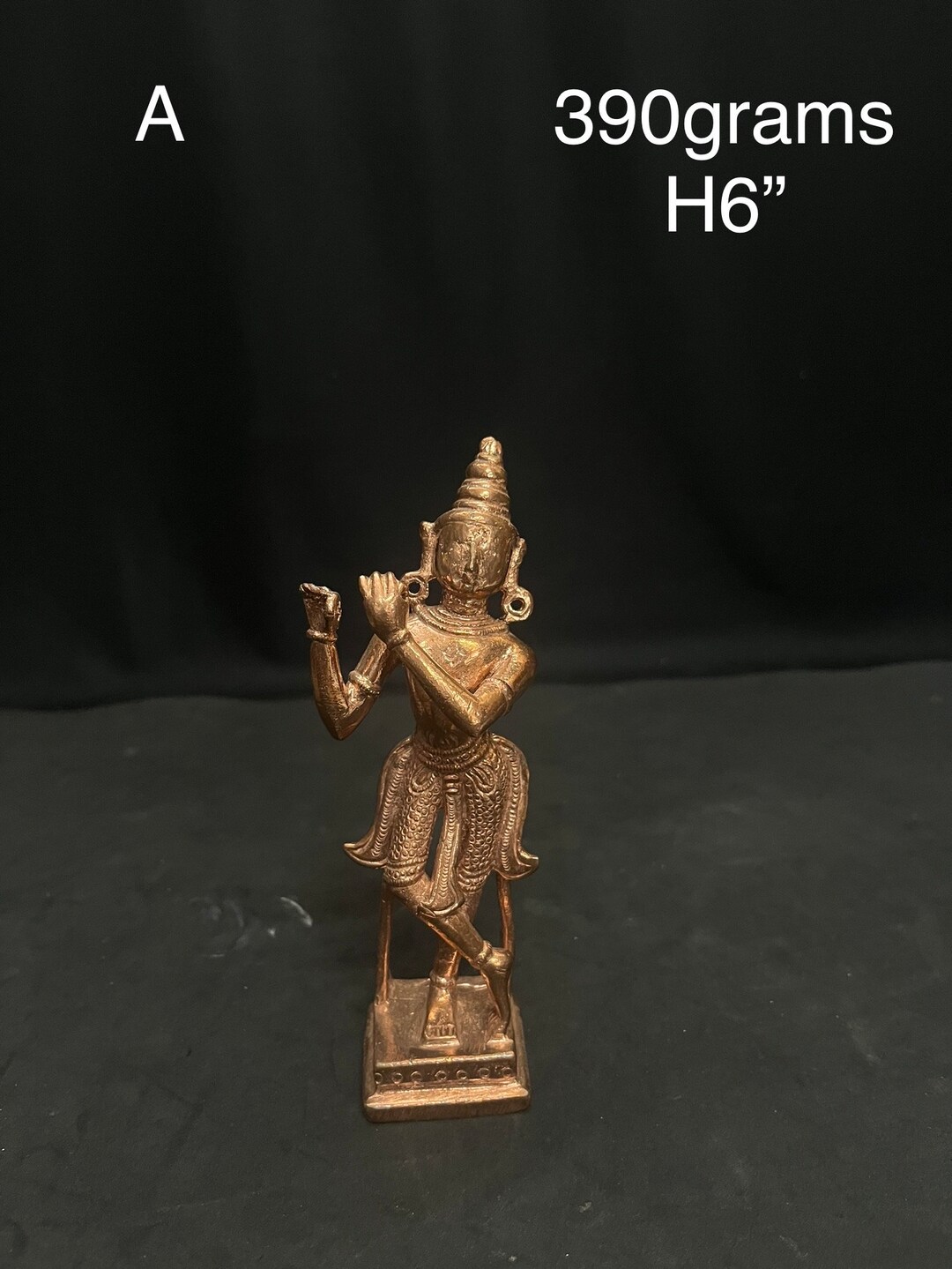 Prasiddh Copper Idols Presents Copper Idol of Krishna, Gujarat Style ...