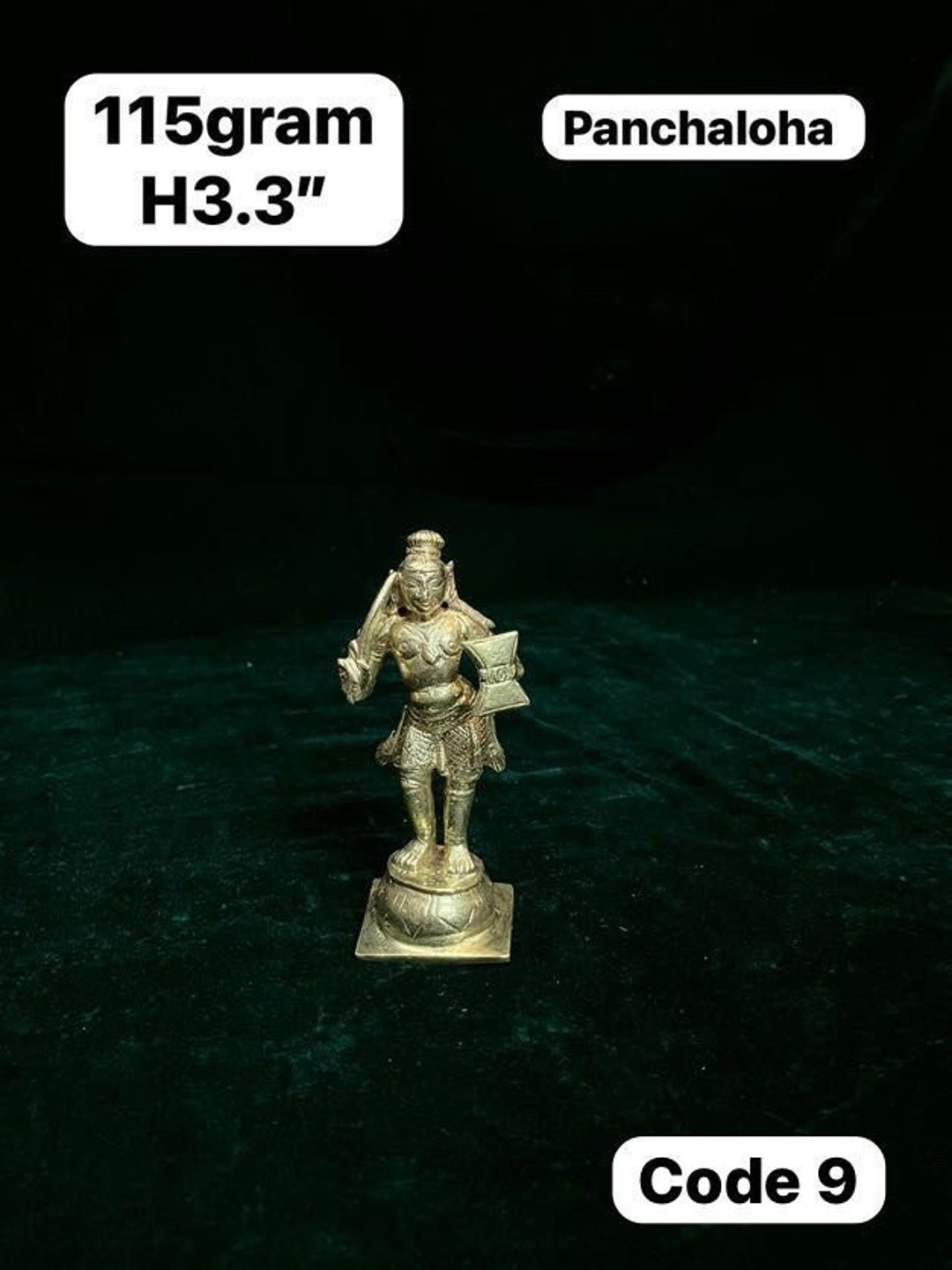 Prasiddh Copper Idols Presents Panchaloha Idol of Thirumangai Alwar - Etsy