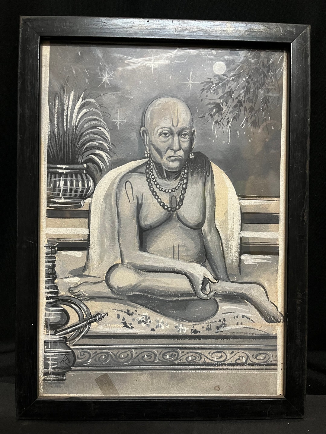 Vintage Drawing / Sketch of Swami Samarth on Paper - Etsy Ireland