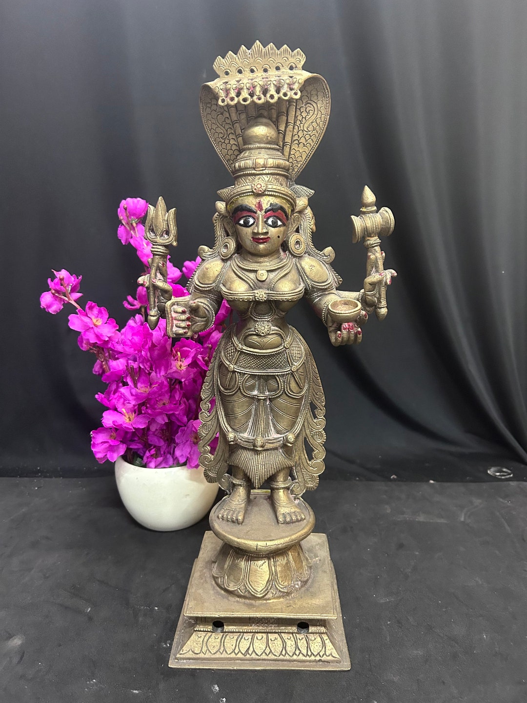 Buy Vintage 2 D Casted Idol of Devi Maramma Kali Online in India - Etsy