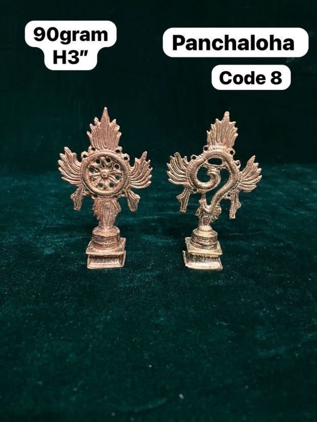 Panchaloha Casted Idol of Shanku Chakra - Etsy