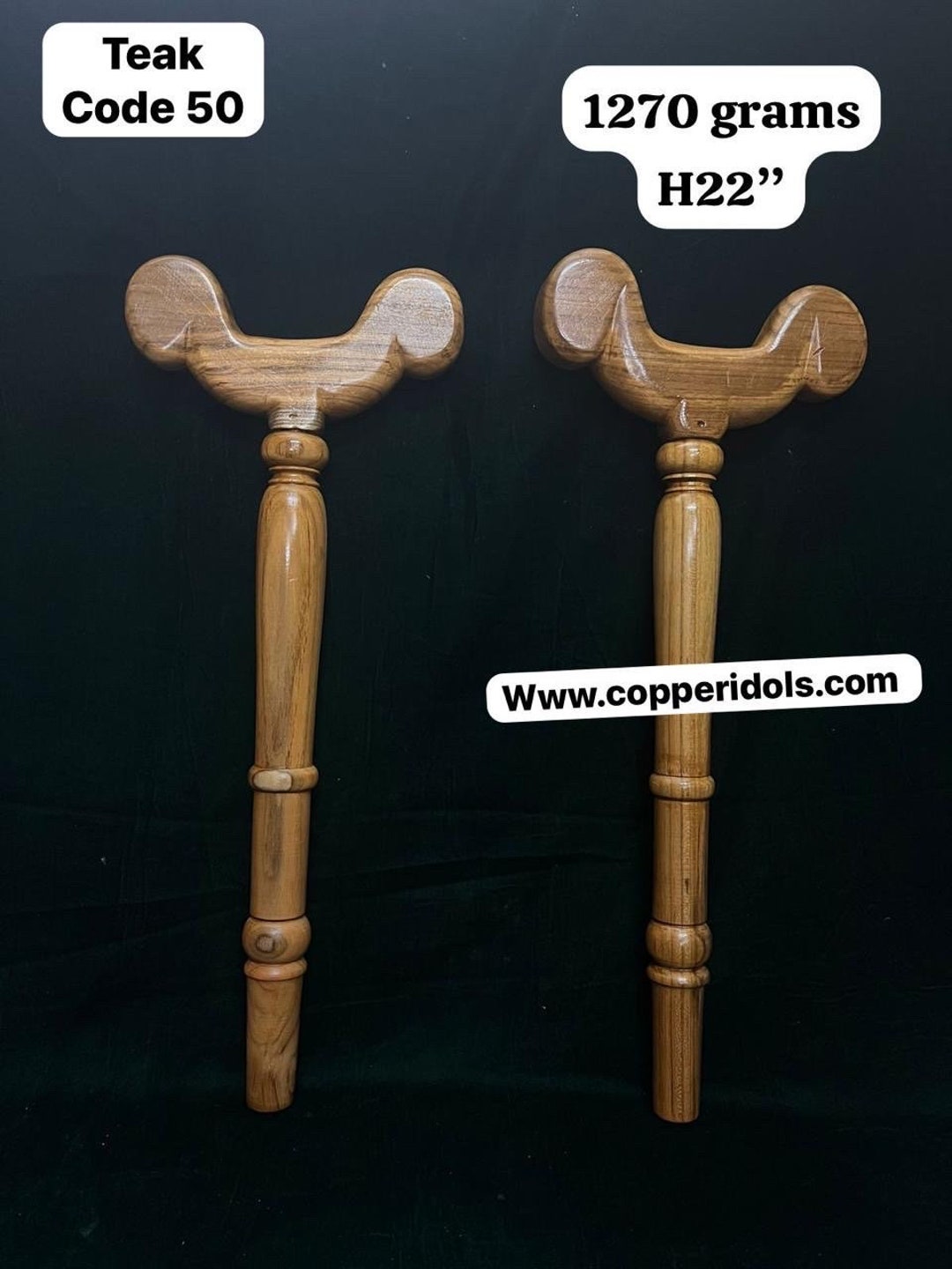 Teak Wood Made Rishi Dhanda for Meditation Purpose 1pc - Etsy