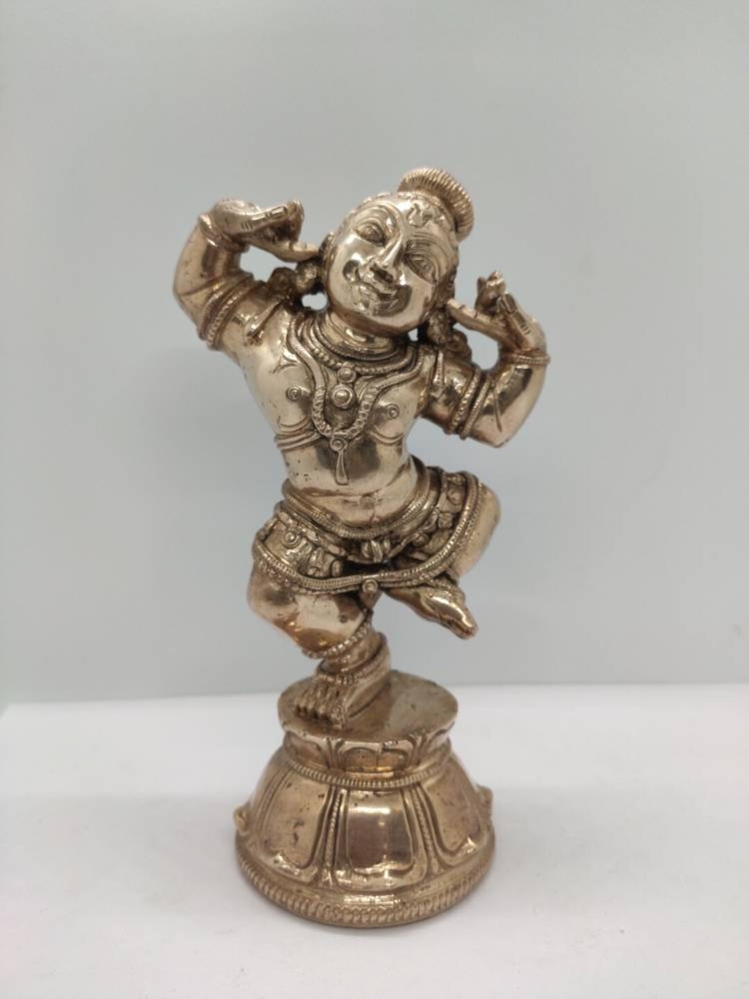 Panchaloha Idol of Shri Navaneeta Krishna - Etsy