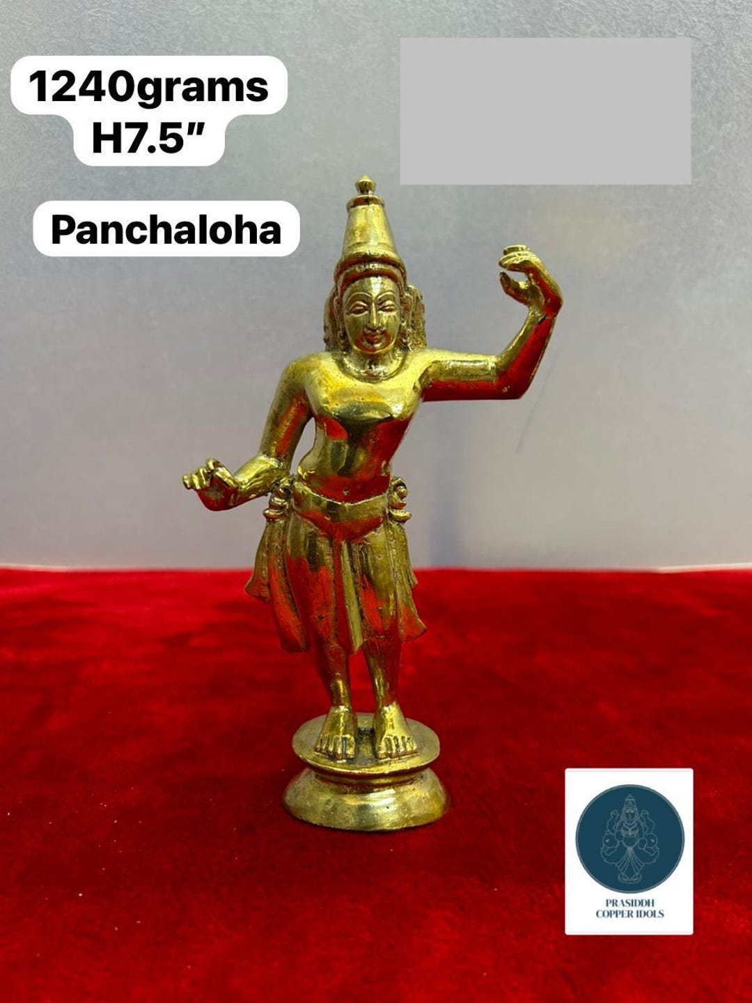 Prasiddh Copper Idols Presents Panchaloha Idol of Moola Rama Replica - Etsy