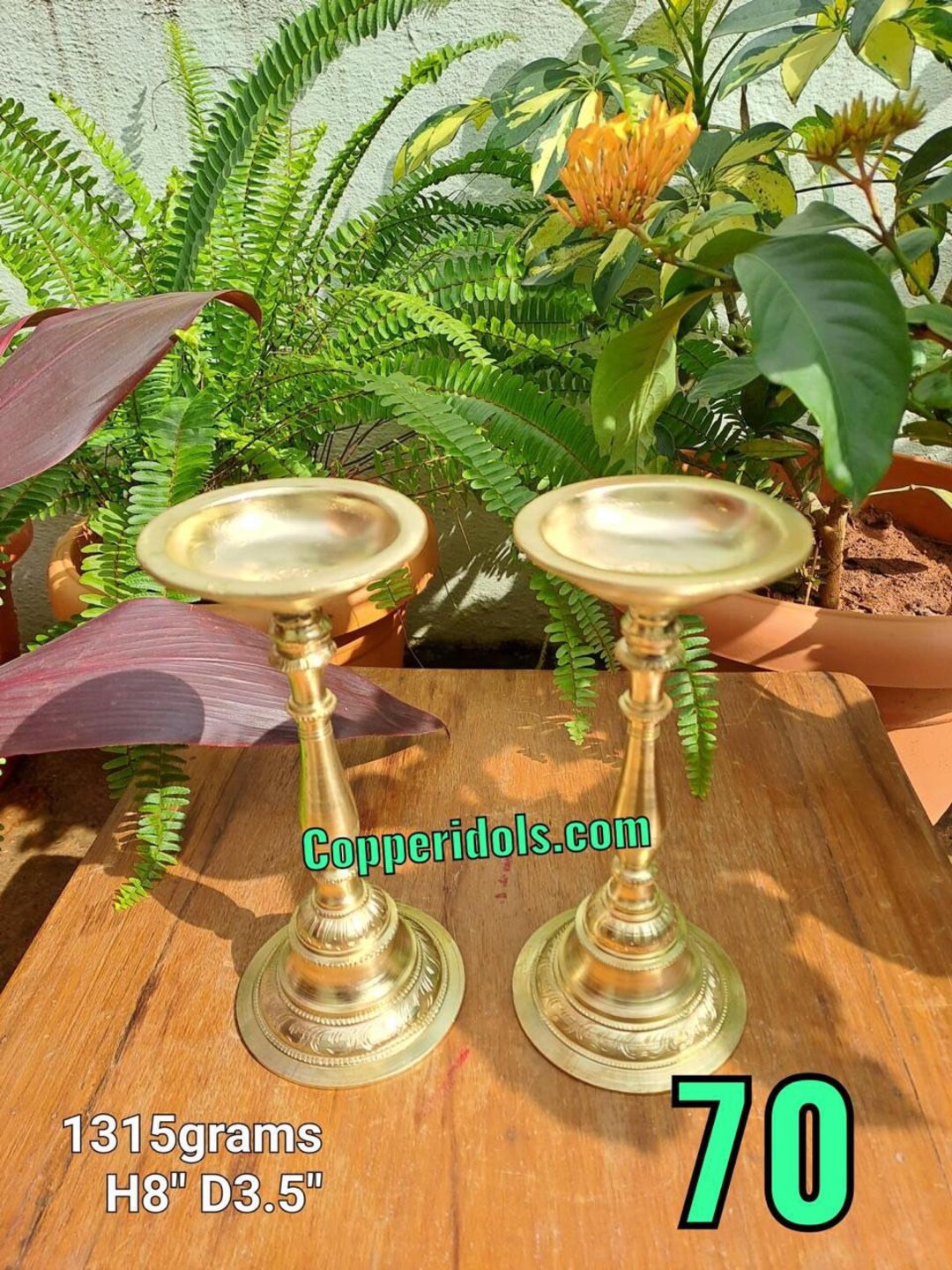 Prasiddh Copper Idols Present Panchaloha Idol of Handcrafted Lamp - Etsy