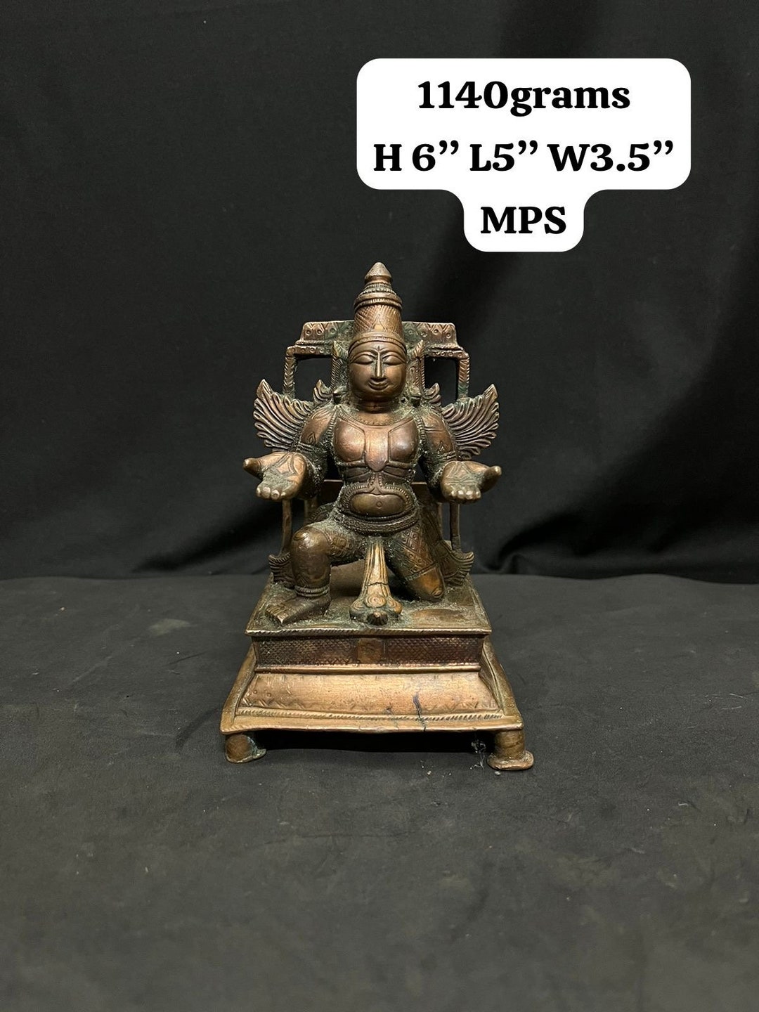 Vintage Panchaloha Cast the Garuda Seva Utasav Murthy, Garuda Vahanam ...