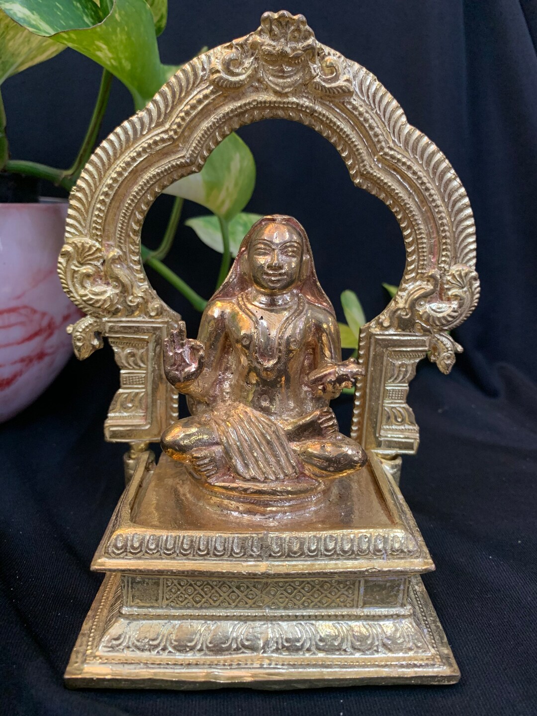 Prasiddh Copper Idols Present Panchaloha Idol of Shankaracharya Swamy ...