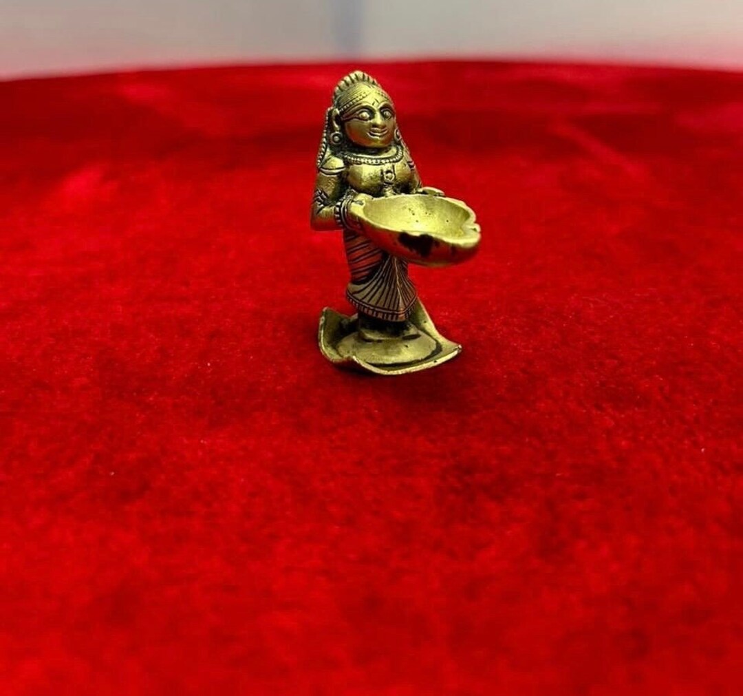 Vintage Bronze Cast Deepa Lakshmi Deepa Malli - Etsy