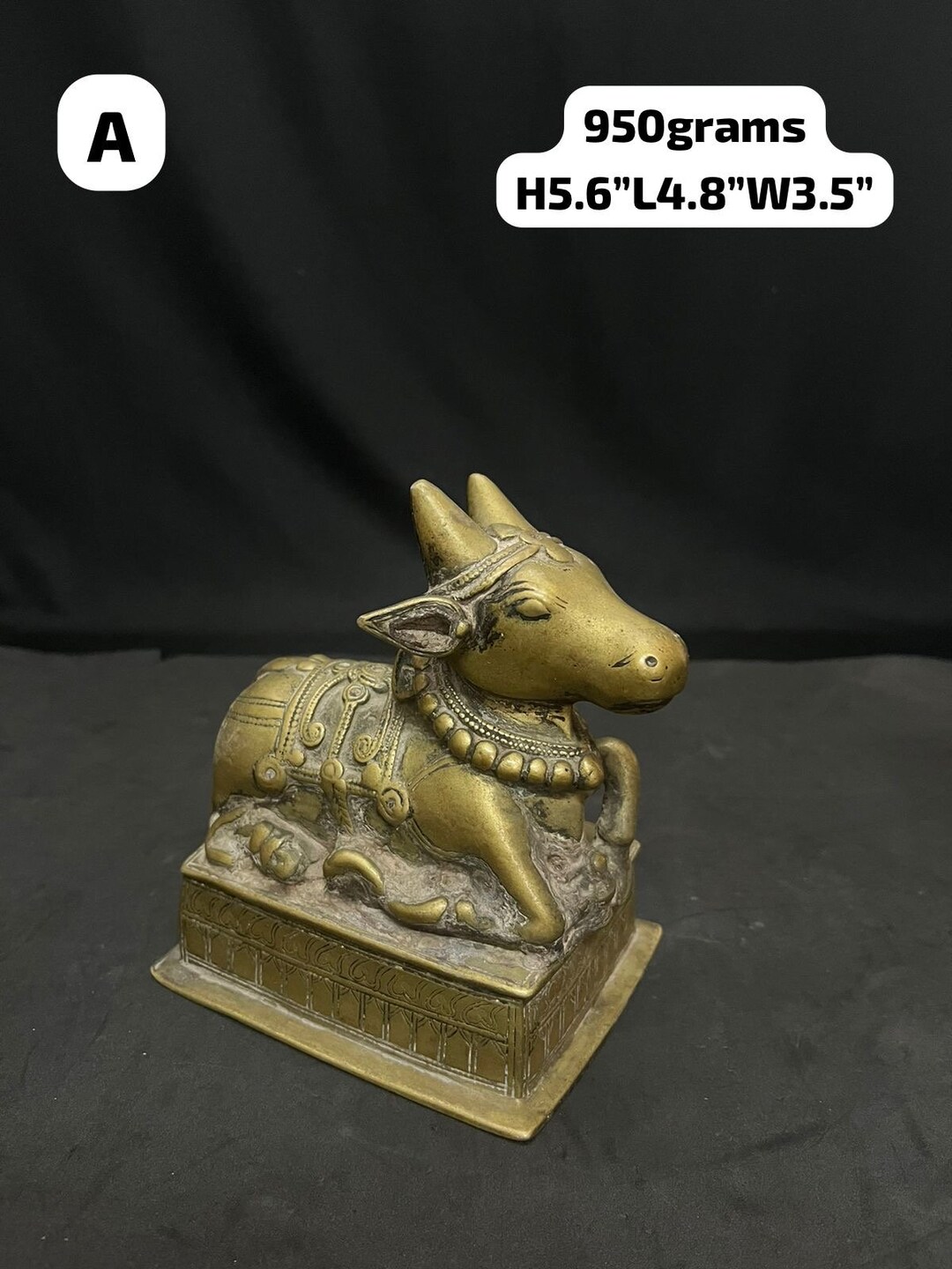 Vintage Bronze Cast Nandi , the Shiva Beloved Devotee Idol - Etsy
