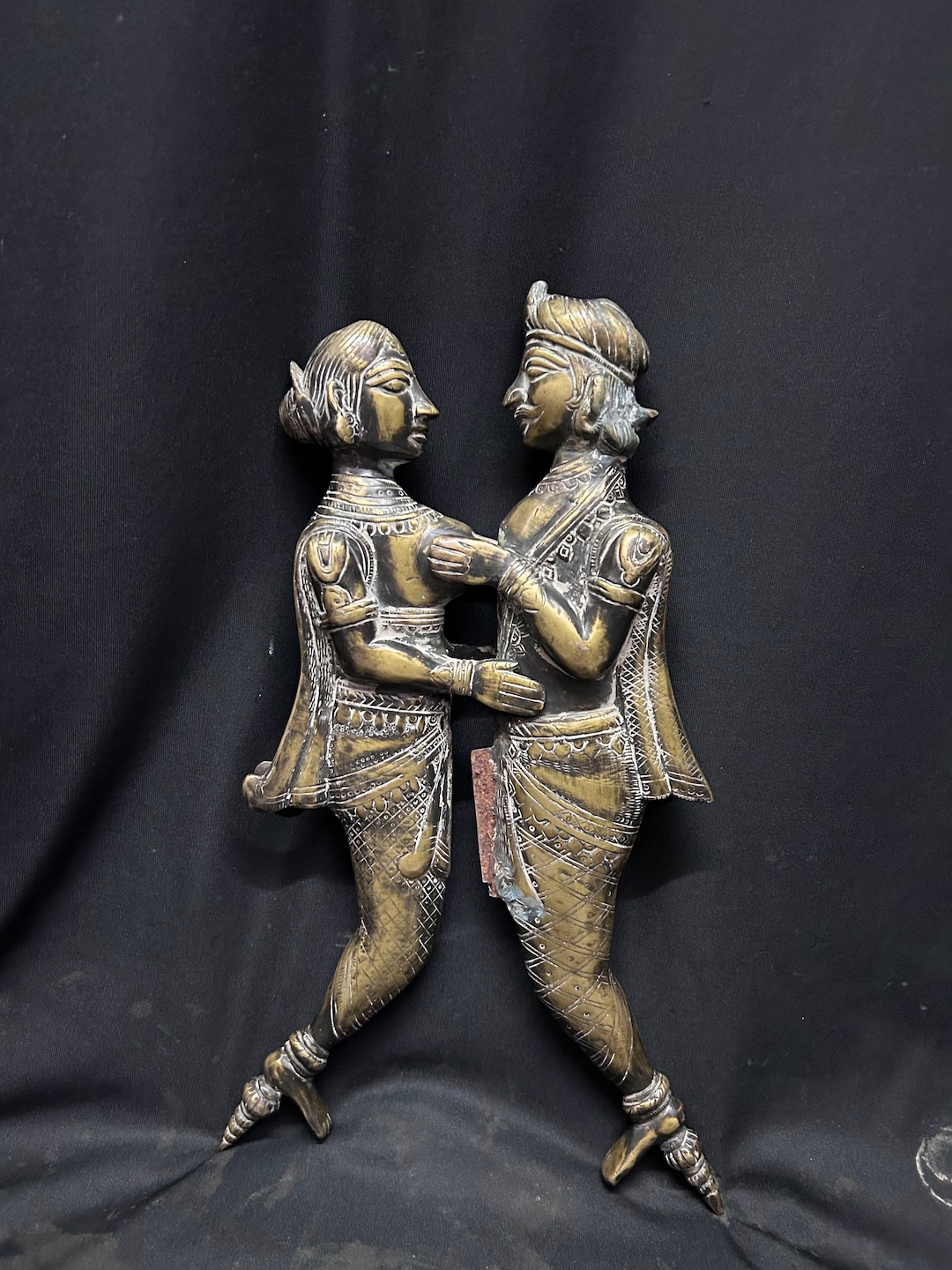 Brass Cast Betel Nut Cutter , a Unique Pattern With Male Female - Etsy