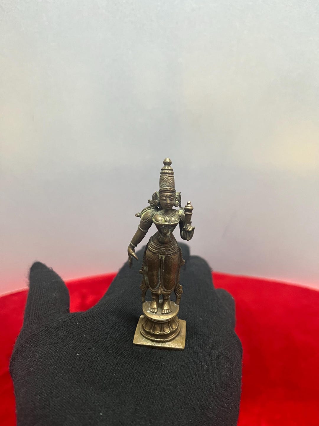 Vintage Bronze Cast Andal Godha Devi Idol Andra Style - Etsy