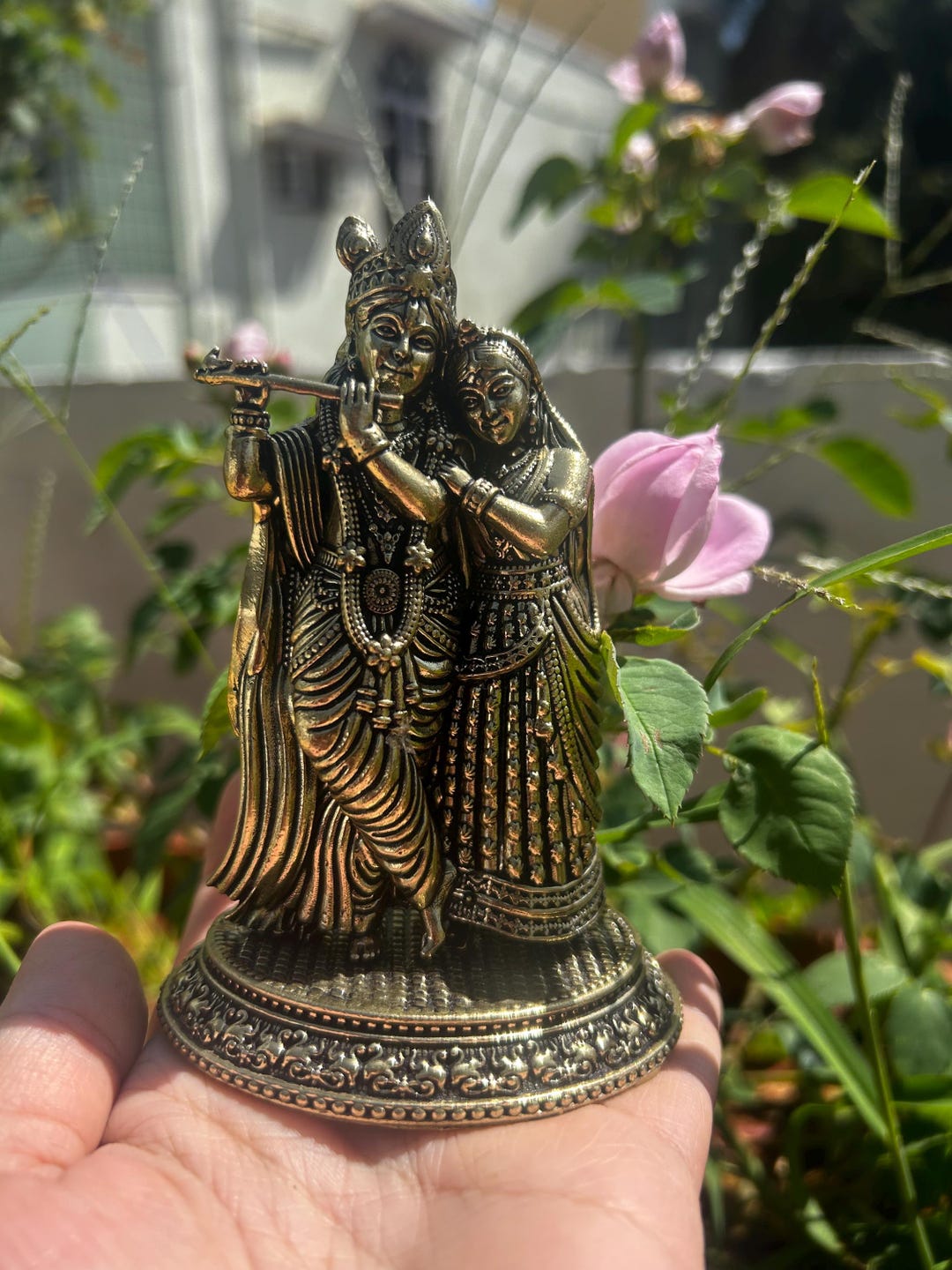 Radha Krishna Idol,miniature Model Rare Iconography Best for Pooja ...