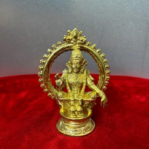 Panchaloha Casted Idol of Swamy Ayyappa Iyappa Swamy Harihara. Putra ...