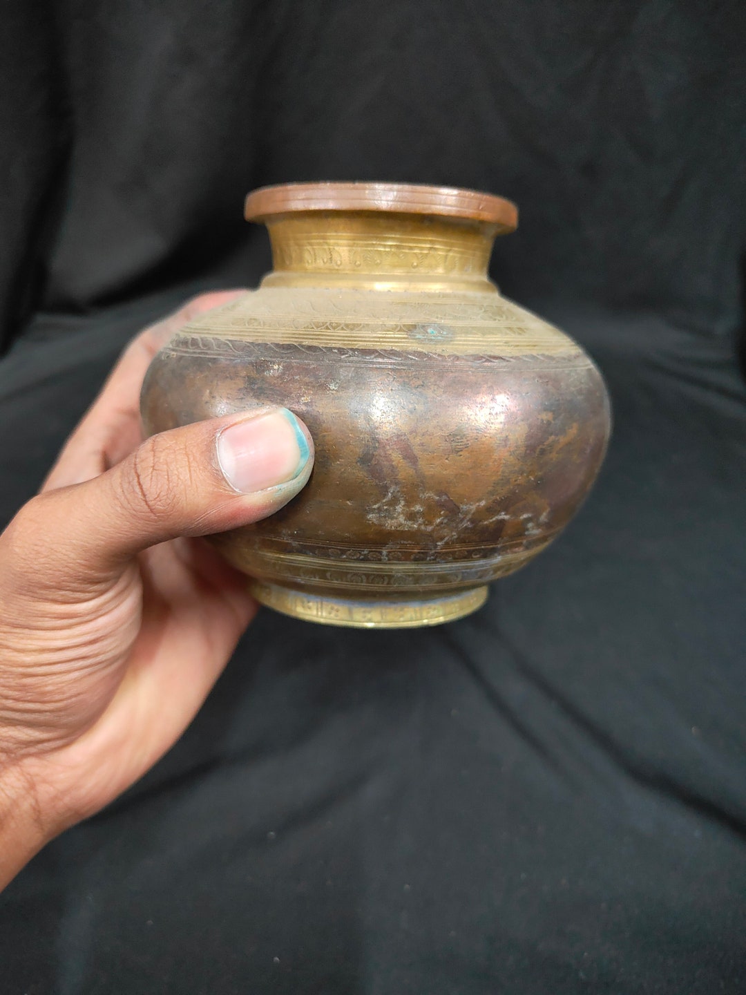 Vintage Ganga Jamuna Pot - Etsy