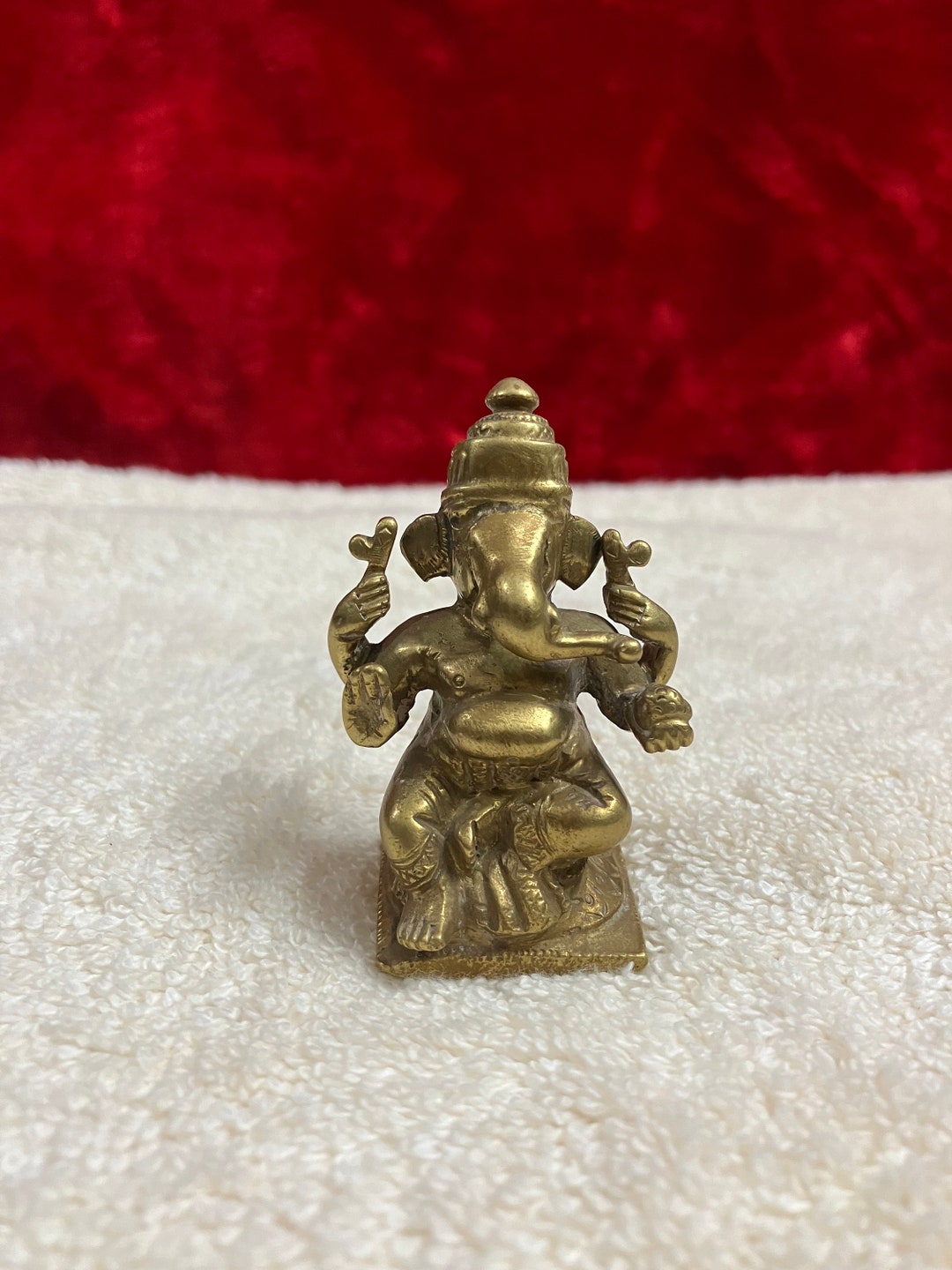 Vintage Bronze Idol of Ganesha / Vinayaka - Etsy