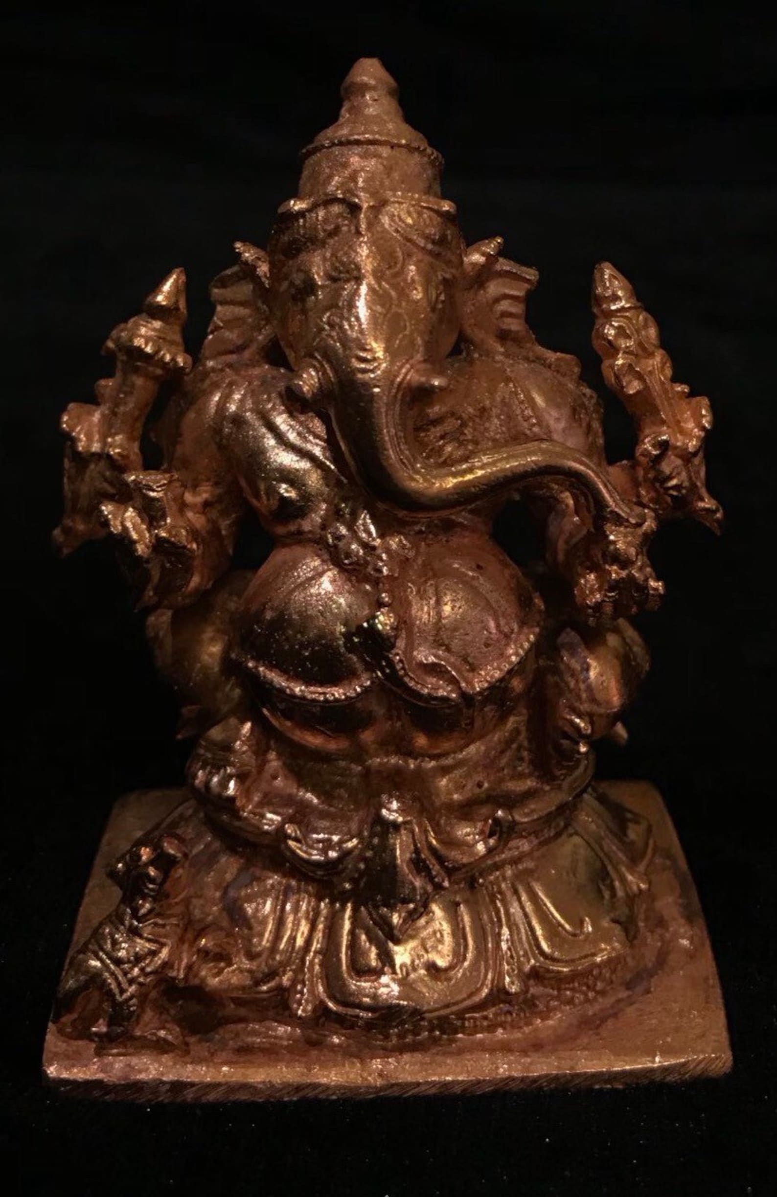 Copper Ganesha Idol | Etsy