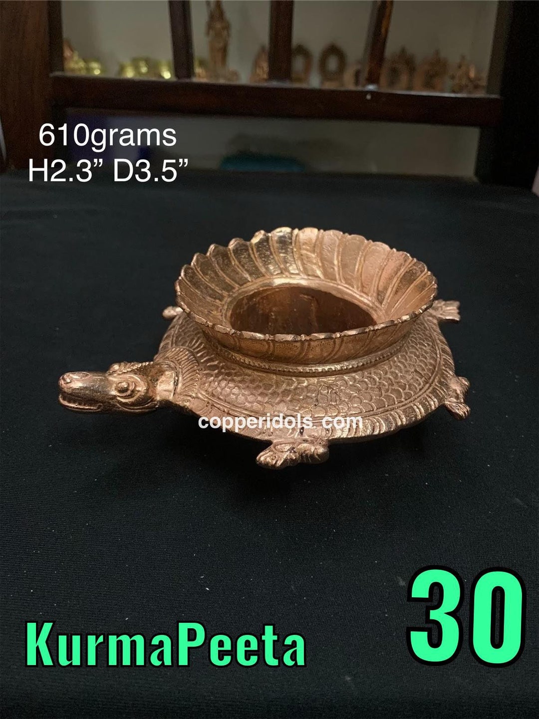 Prasiddh Copper Idols Present Copper Idol of Kurma Peeta - Etsy