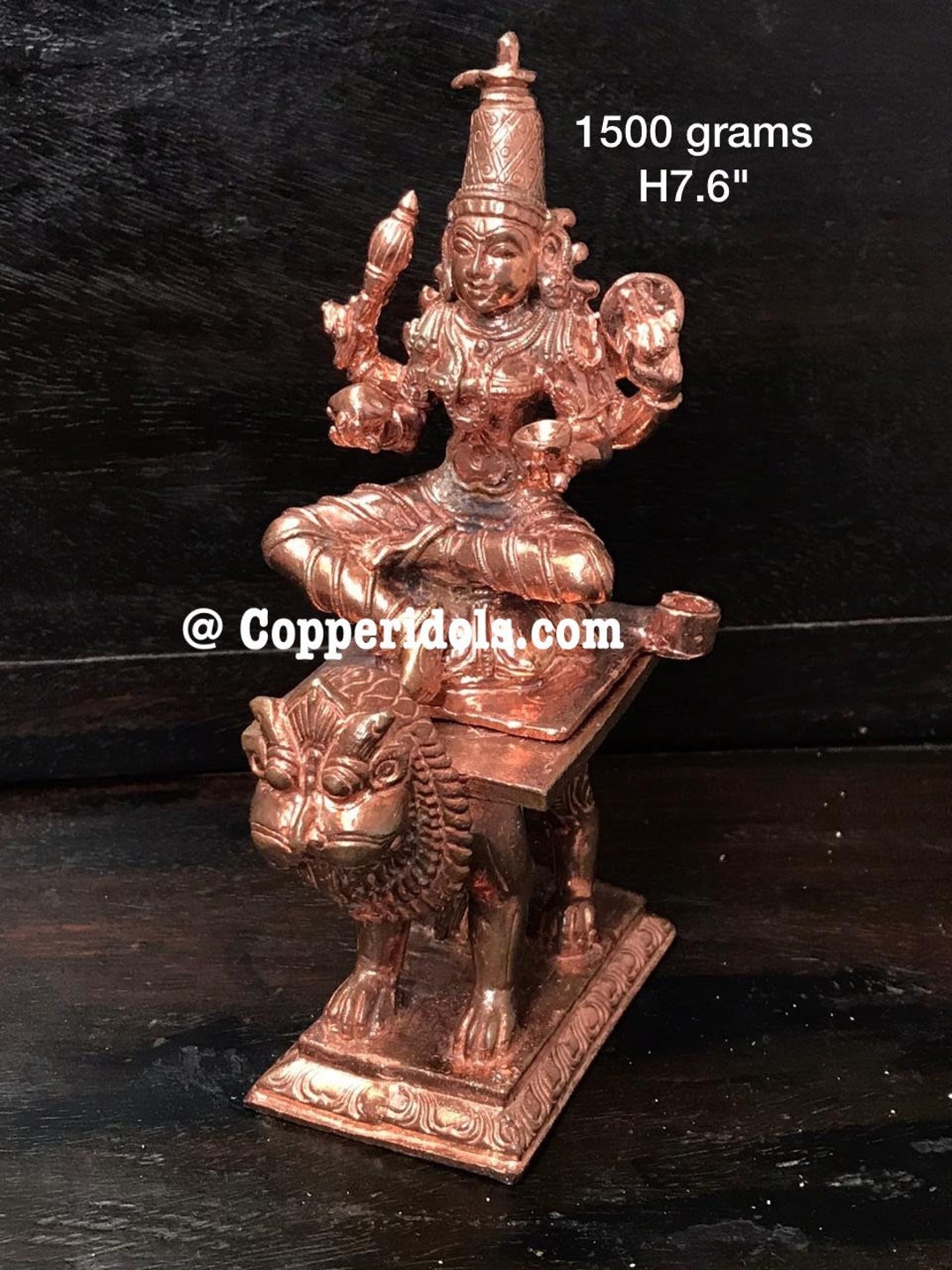 Prasiddh Copper Idols Presents Kolhapur Mahalakshmi Amba Maa Ji Idol - Etsy