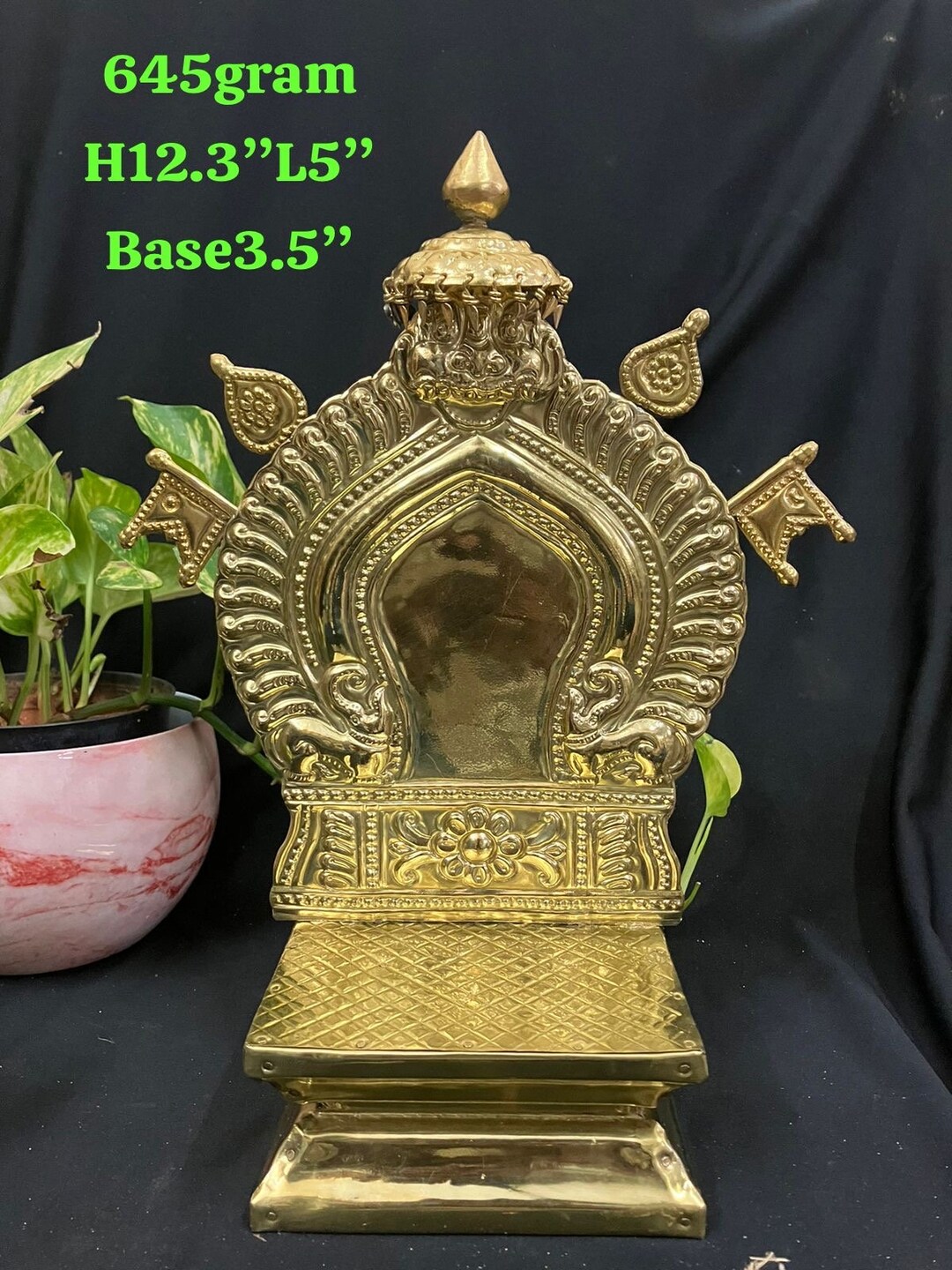 Prasiddh Copper Idols Presents Brass Peeta Prabhavali - Etsy